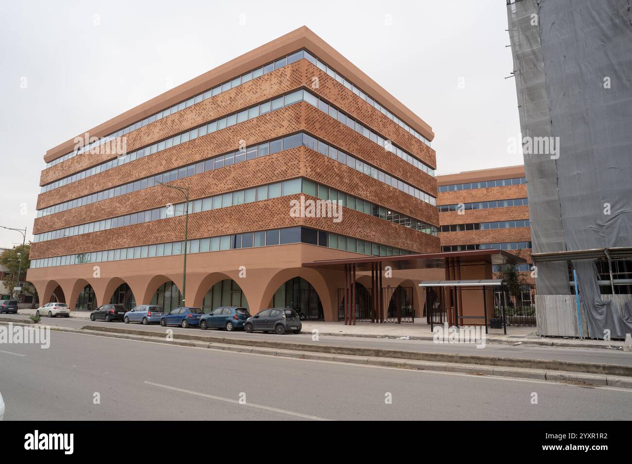 Modern Brick Facade Building in Thessaloniki, GreeceA contemporary ...