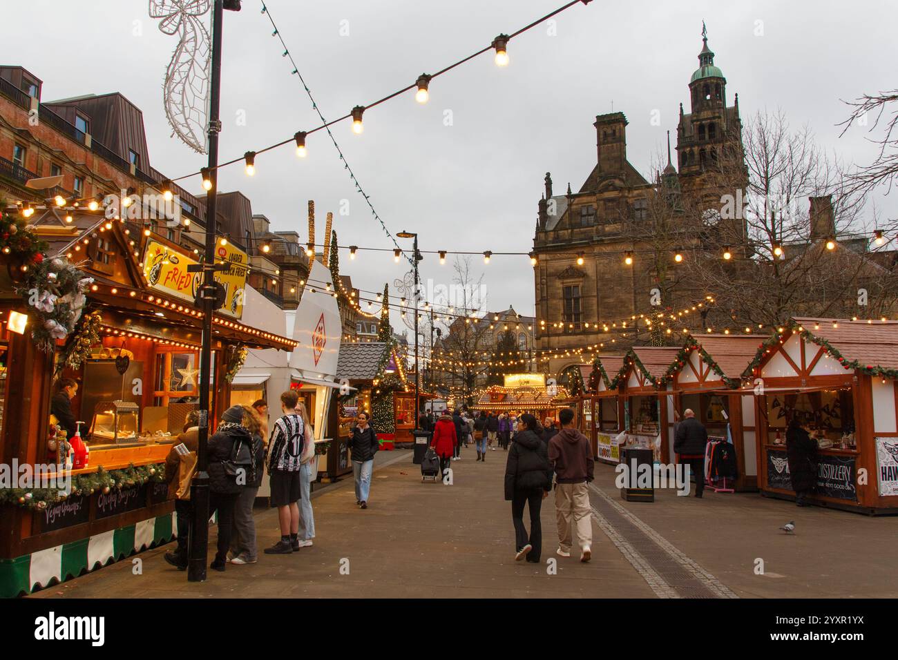 Sheffield Christmas market 2024 Stock Photo - Alamy