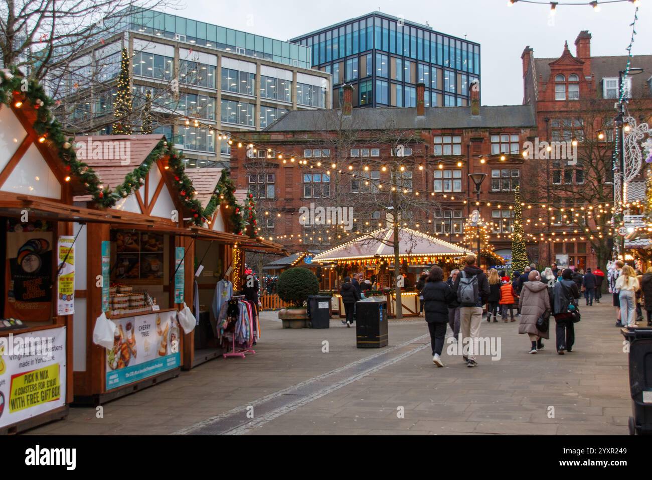 Sheffield Christmas market 2024 Stock Photo - Alamy