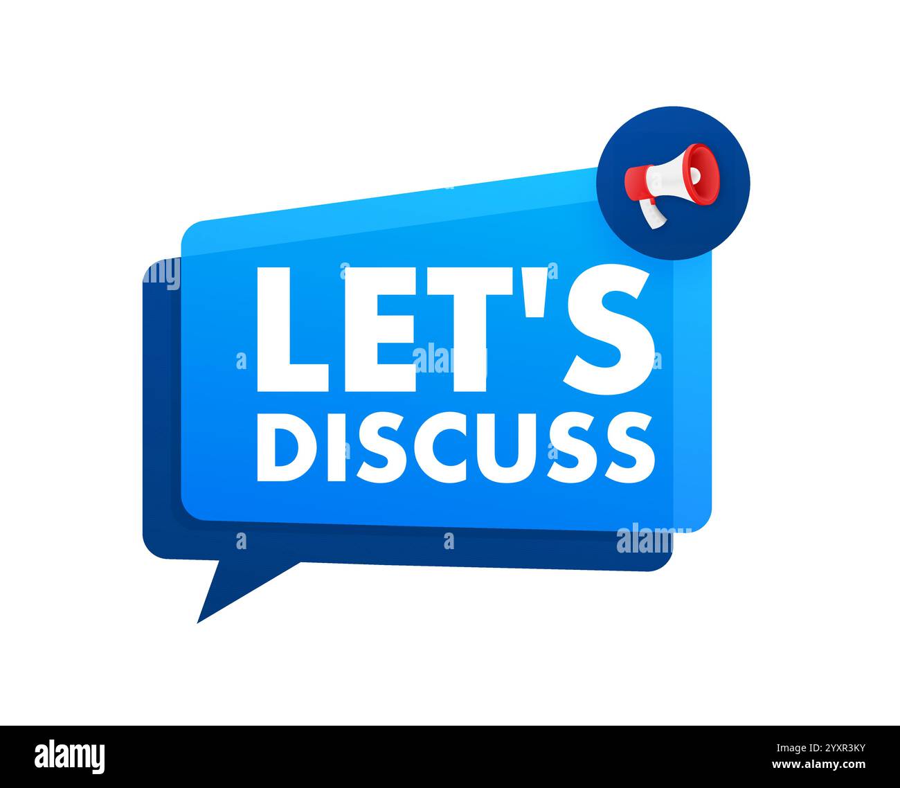 Let's discuss speech bubble inviting people to talk and communicate ... Let's discuss speech bubble inviting people to talk and communicate ...
