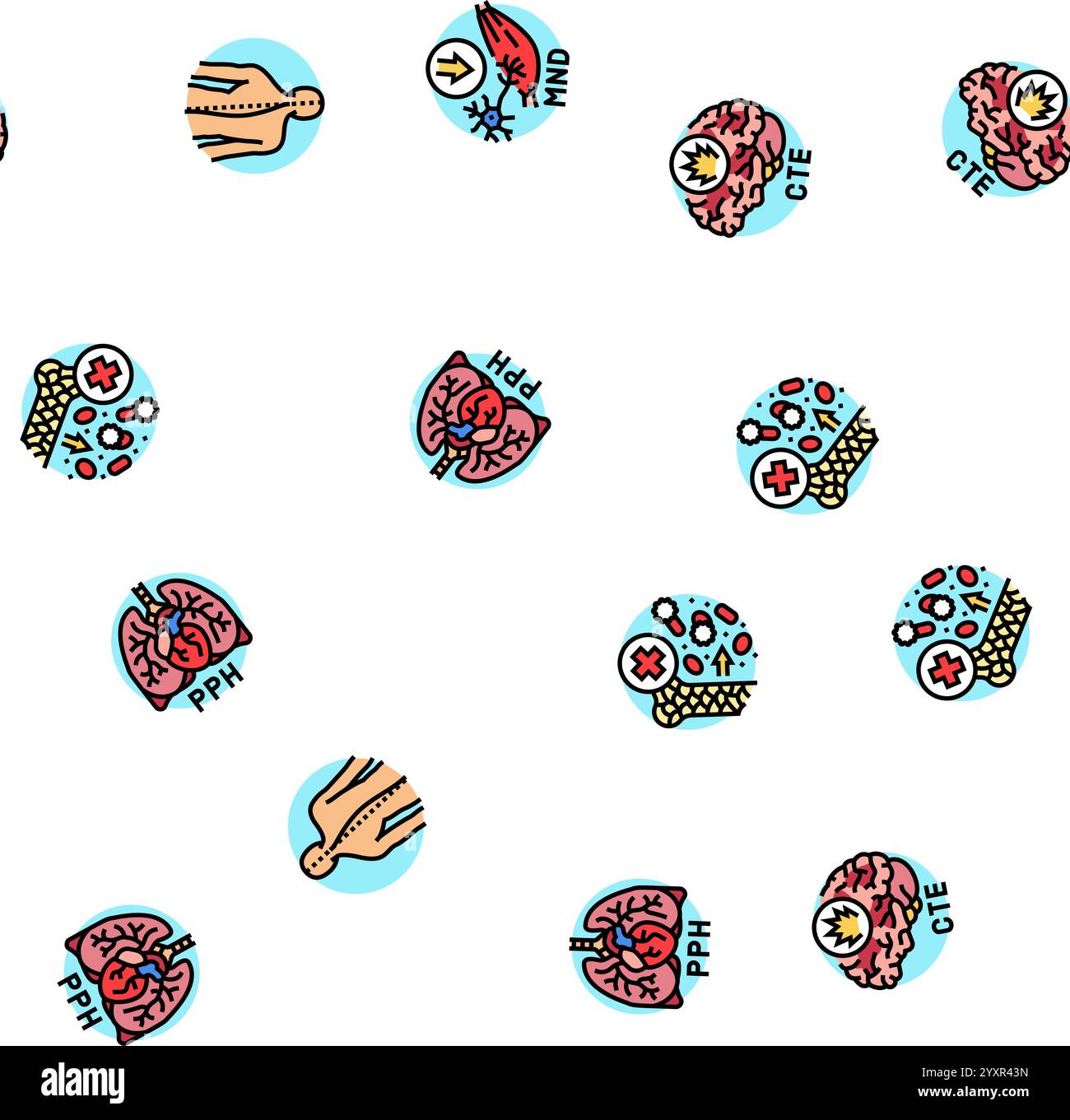 incurable disease doctor patient seamless pattern vector Stock Vector ...