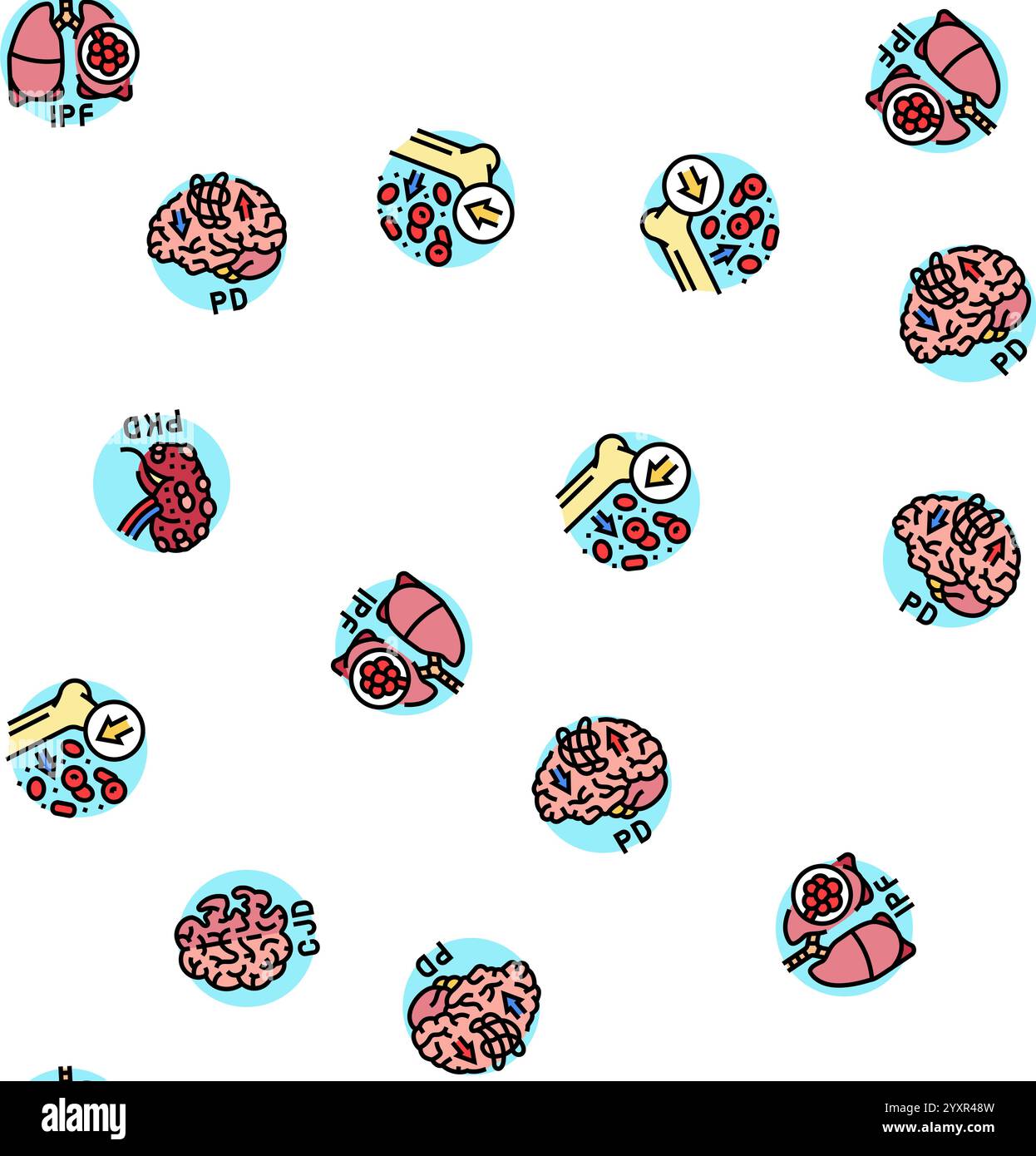 incurable disease doctor patient seamless pattern vector Stock Vector ...