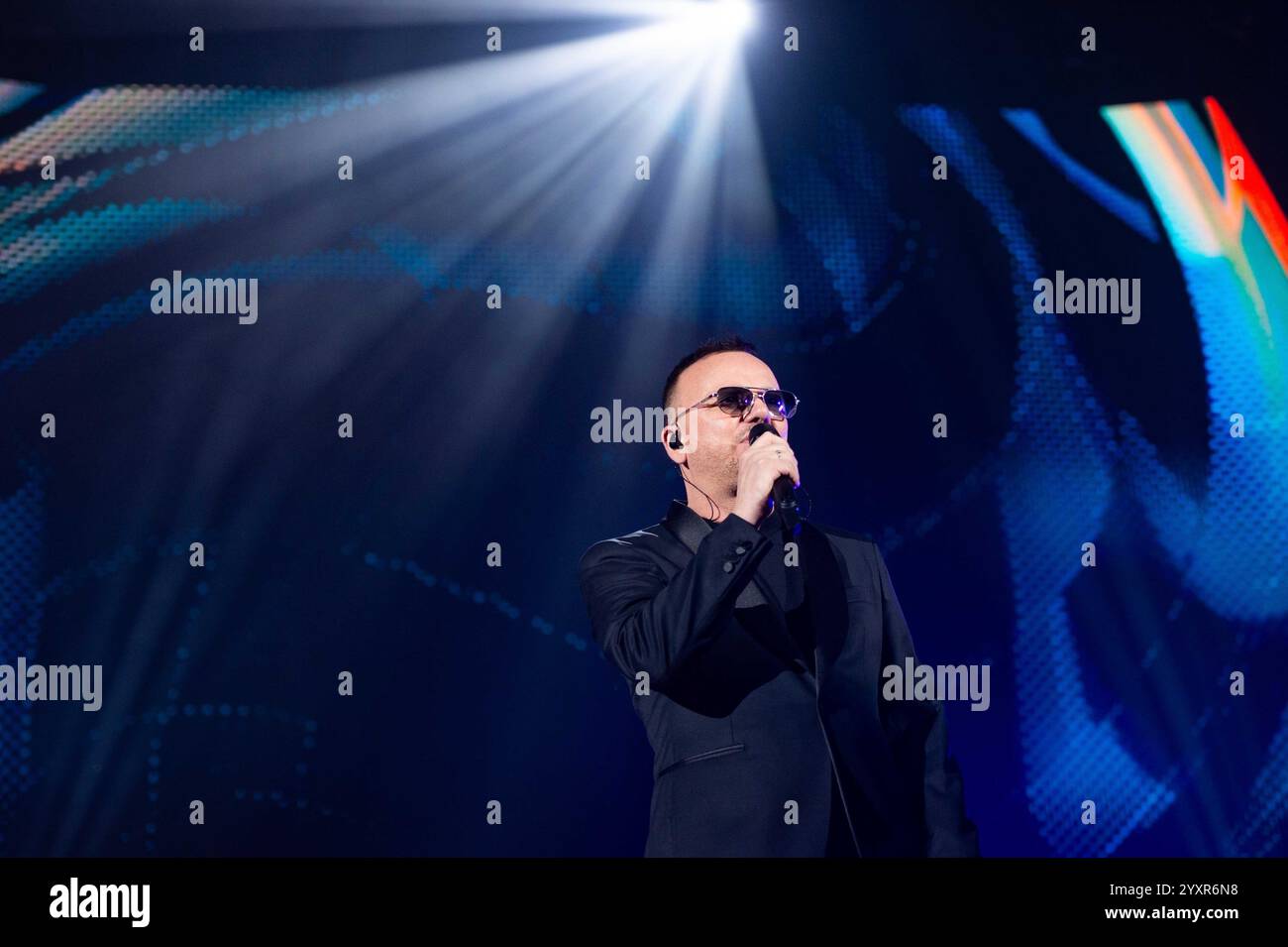 Palasele, Eboli (SA), Italy, December 15, 2024, Gigi D'Alessio during ...