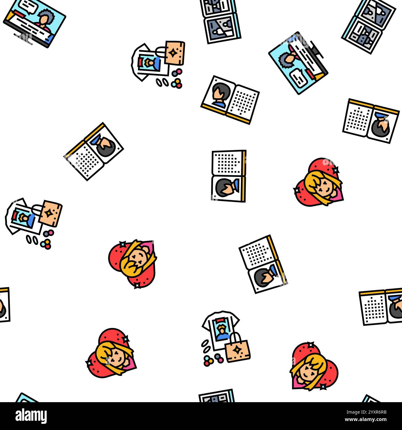 otaku anime manga eyes seamless pattern vector Stock Vector Image & Art ...