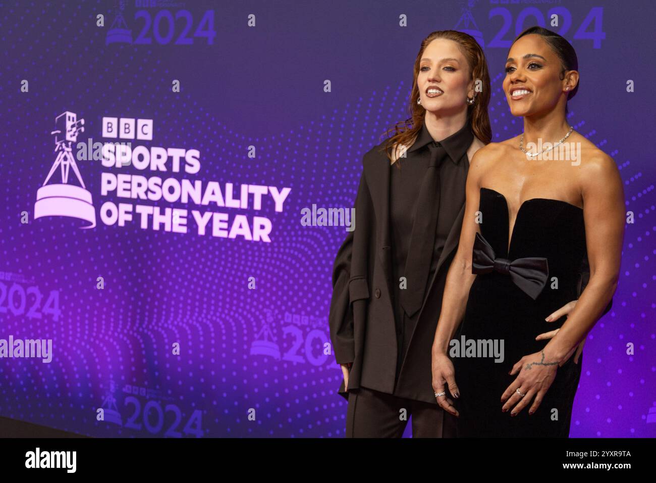 Alex Scott and partner Jess Glynn at the BBC Sports Personality of the ...