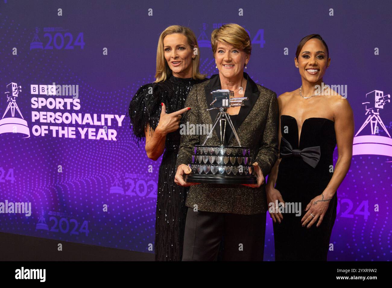 Alex Scott, Clare Balding and Gabby Logan at the BBC Sports Personality ...