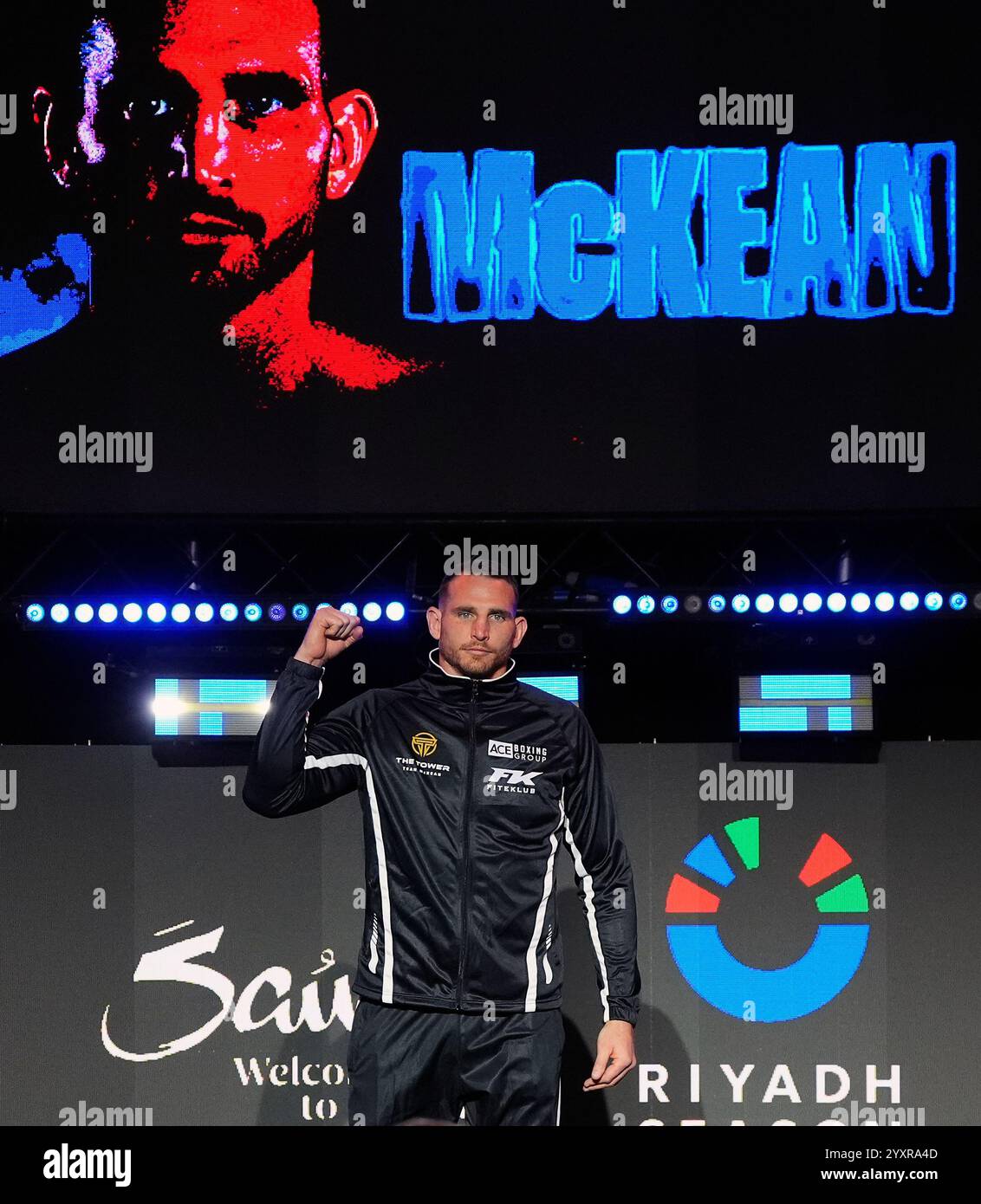 Demsey McKean during the grand arrivals at the BLVD Runway, Riyadh ...