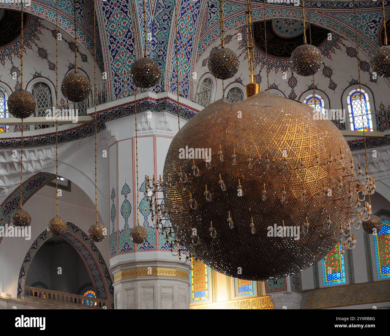 Kocatepe Mosque in Ankara, Turkey was built in the 20th century. It is ...