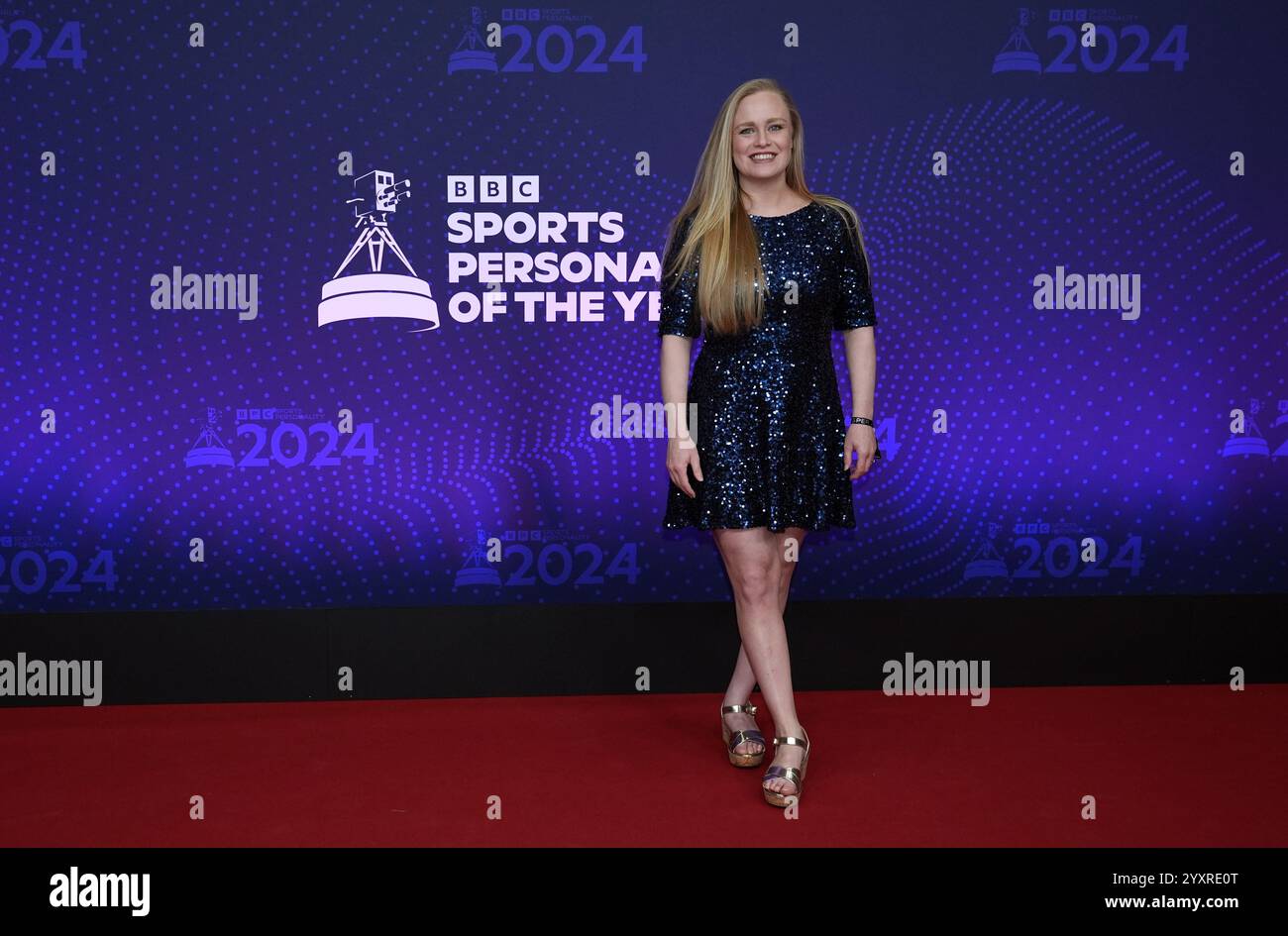 Laura Sugar arriving for the 2024 BBC Sports Personality of the Year ...