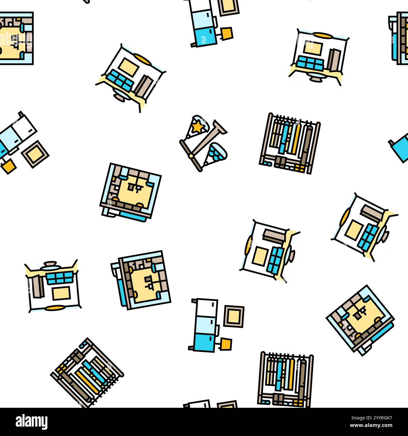 minimalist mind man person seamless pattern vector Stock Vector Image ...
