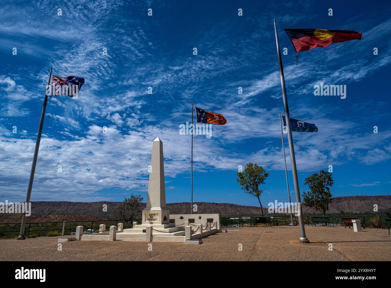 A photo of ANZAC Hill in Alice Springs Australia Stock Photo - Alamy