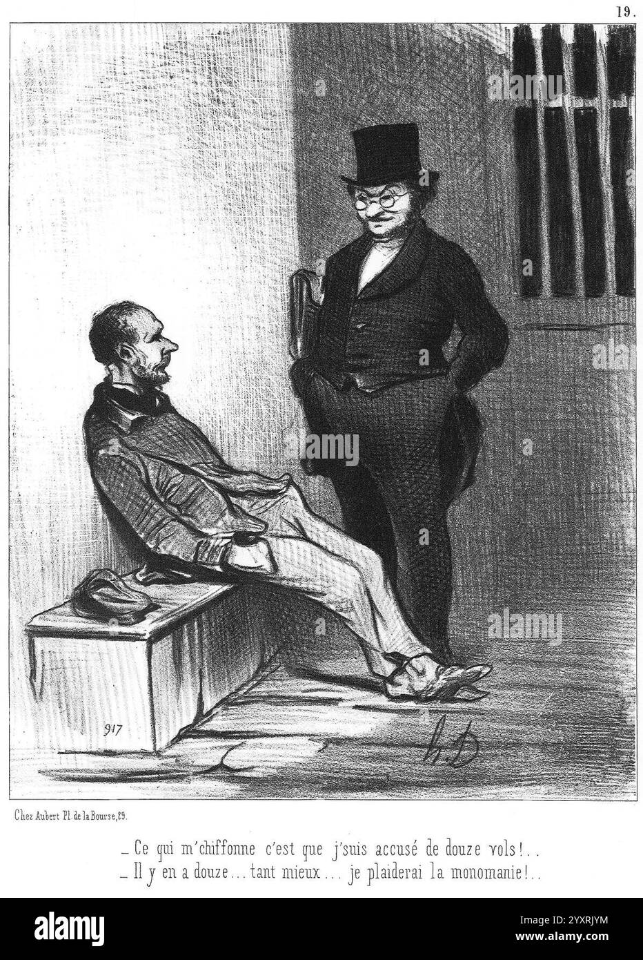 Daumier Register Number 1355 Stock Photo - Alamy