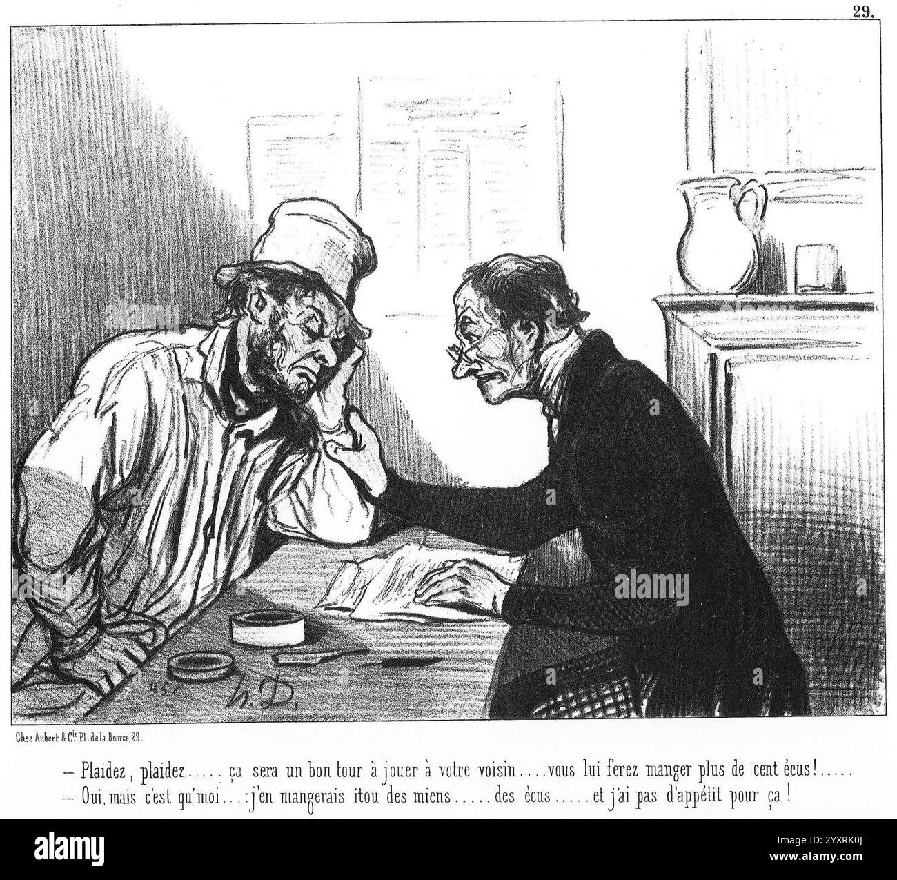 Daumier Register Number 1365 Stock Photo - Alamy