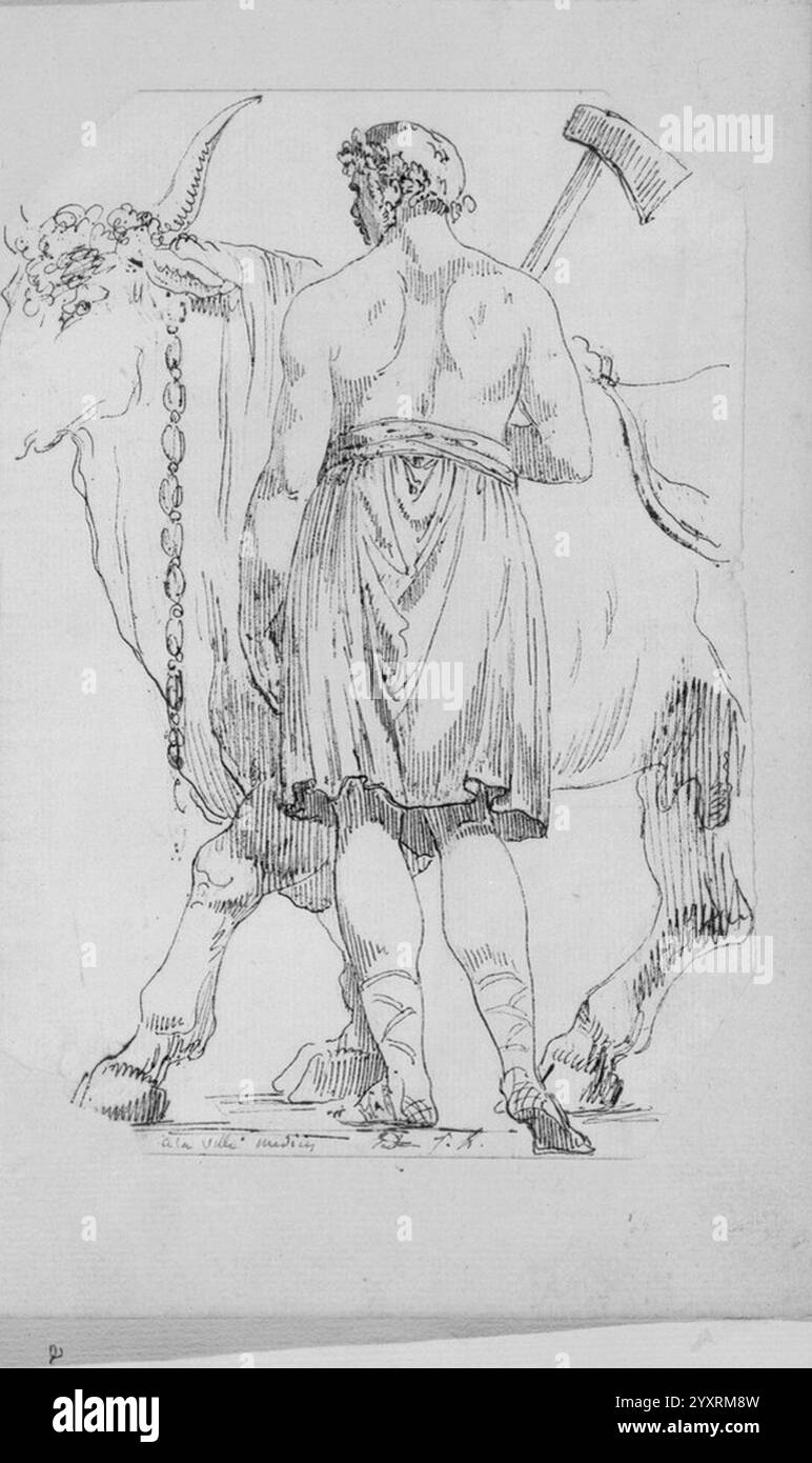 David - 1943.1815.19.6.A, A Sacrificial Bull with His Executioner (The ...