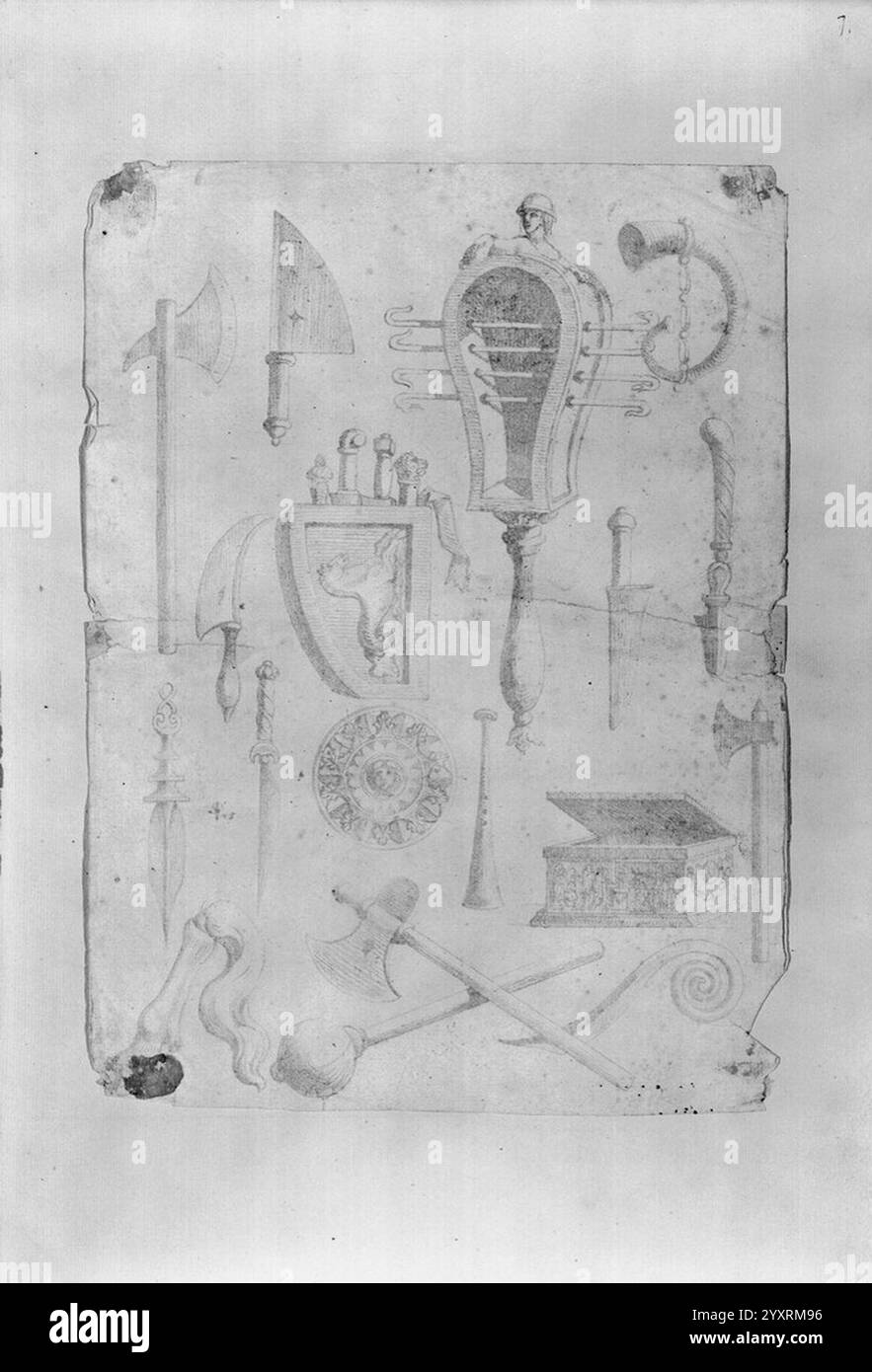 David - 1943.1815.19.7, Sacrificial Instruments (The Roman Album Stock ...