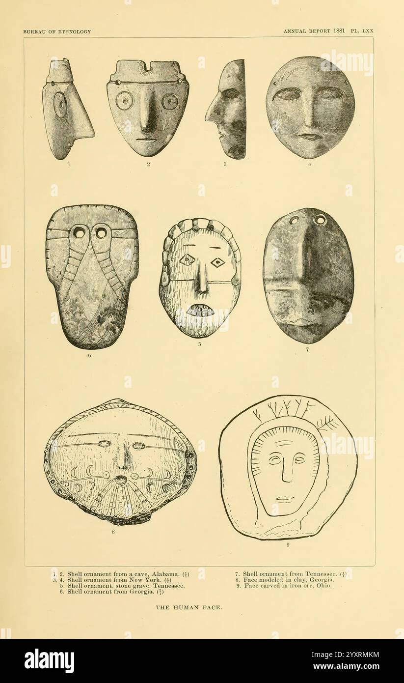 Various stylized faces hi-res stock photography and images - Alamy