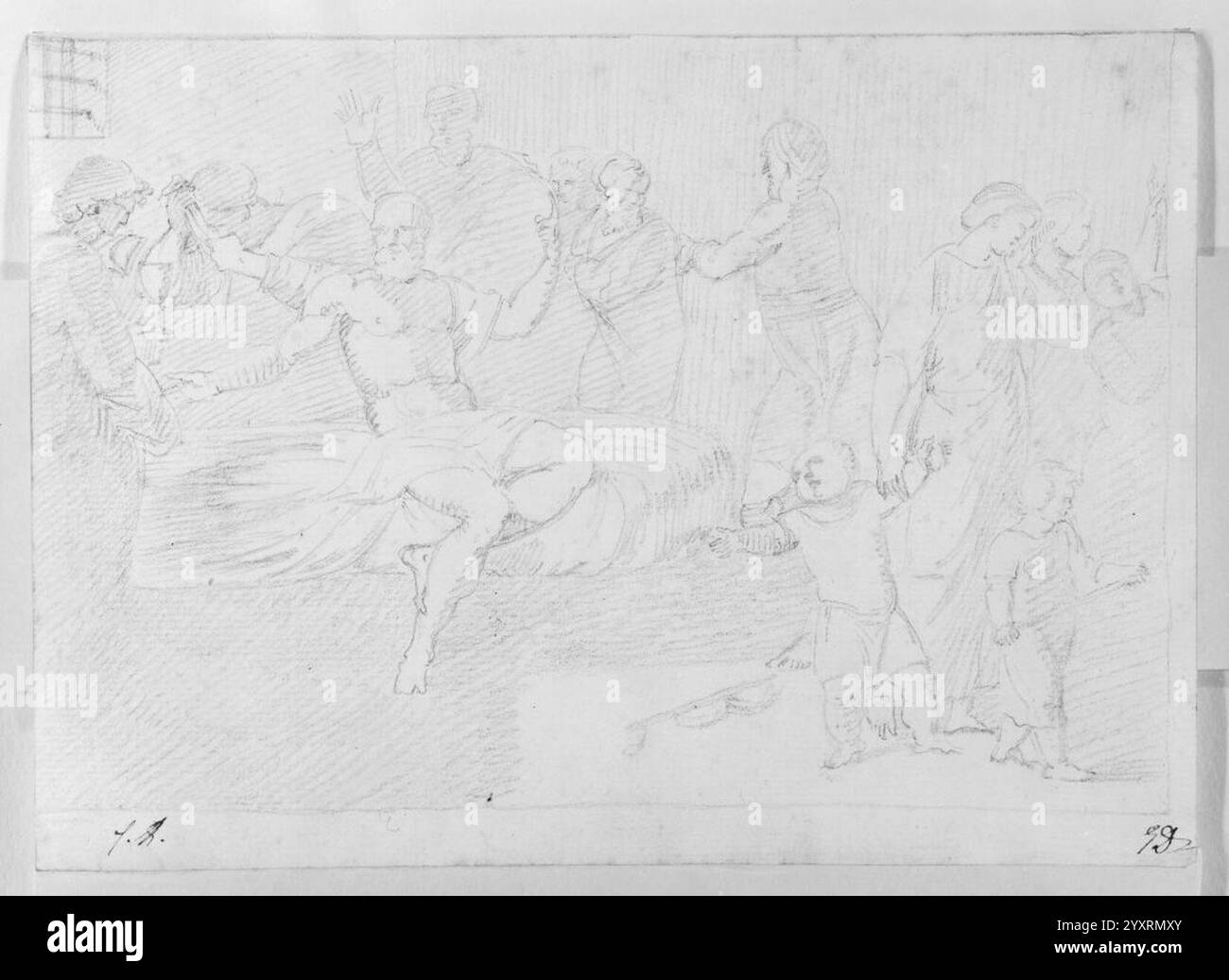 David - Death of Socrates Stock Photo - Alamy