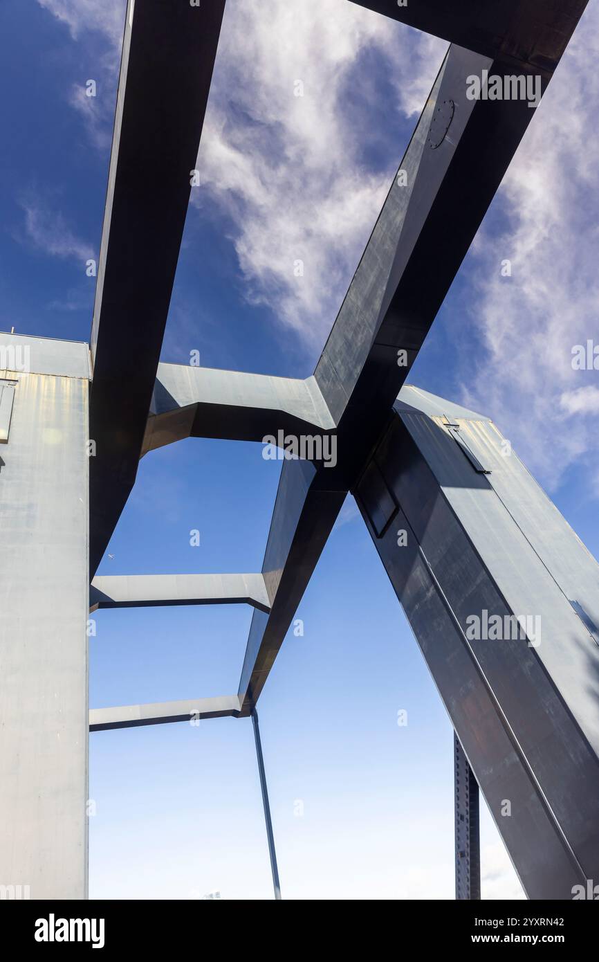 London, UK - December 4, 2024, The Blue Bridge, the lifting bridge ...