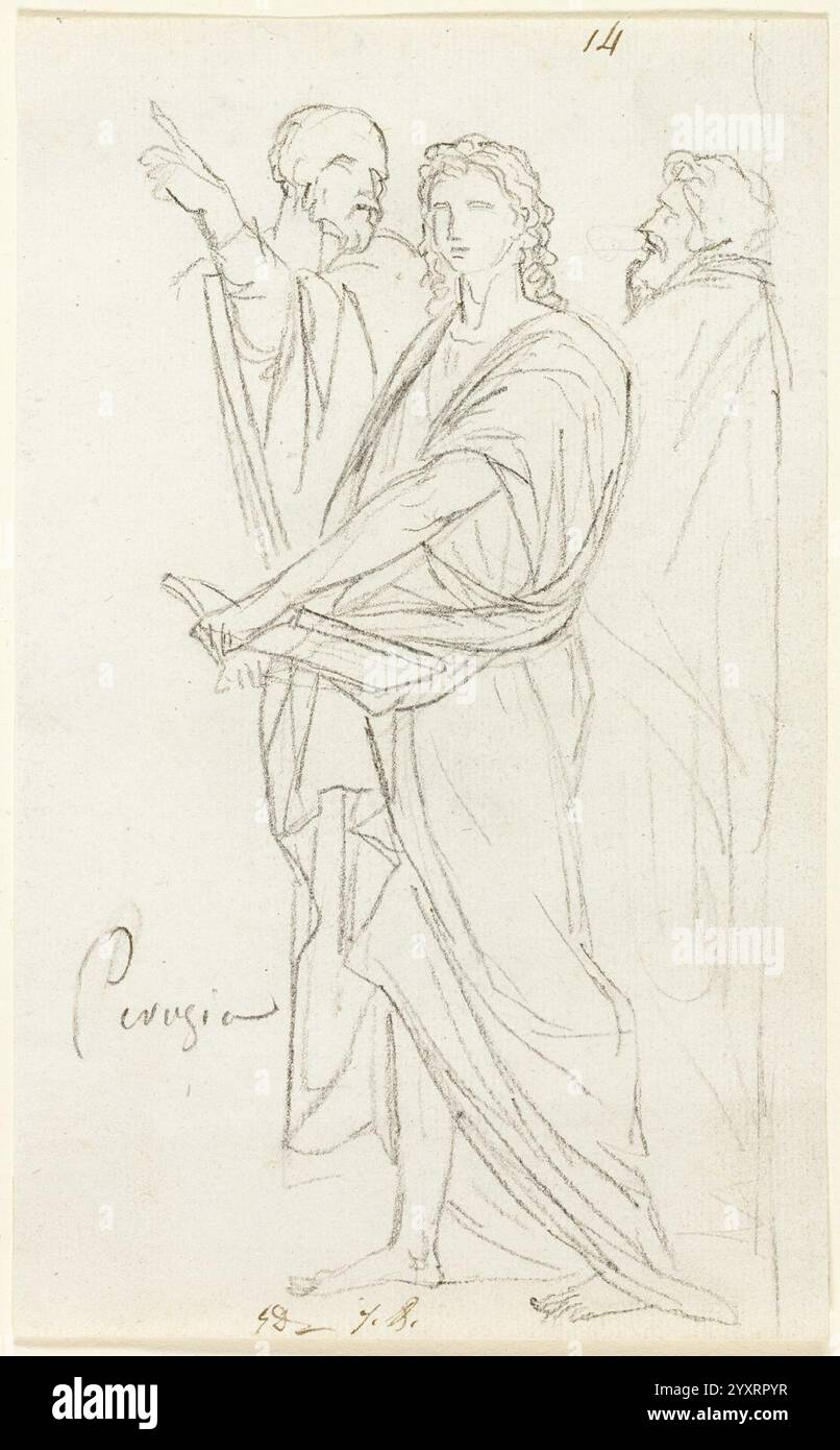 David - Sketch of Three Classical Figures, 1961.393.22 Stock Photo - Alamy