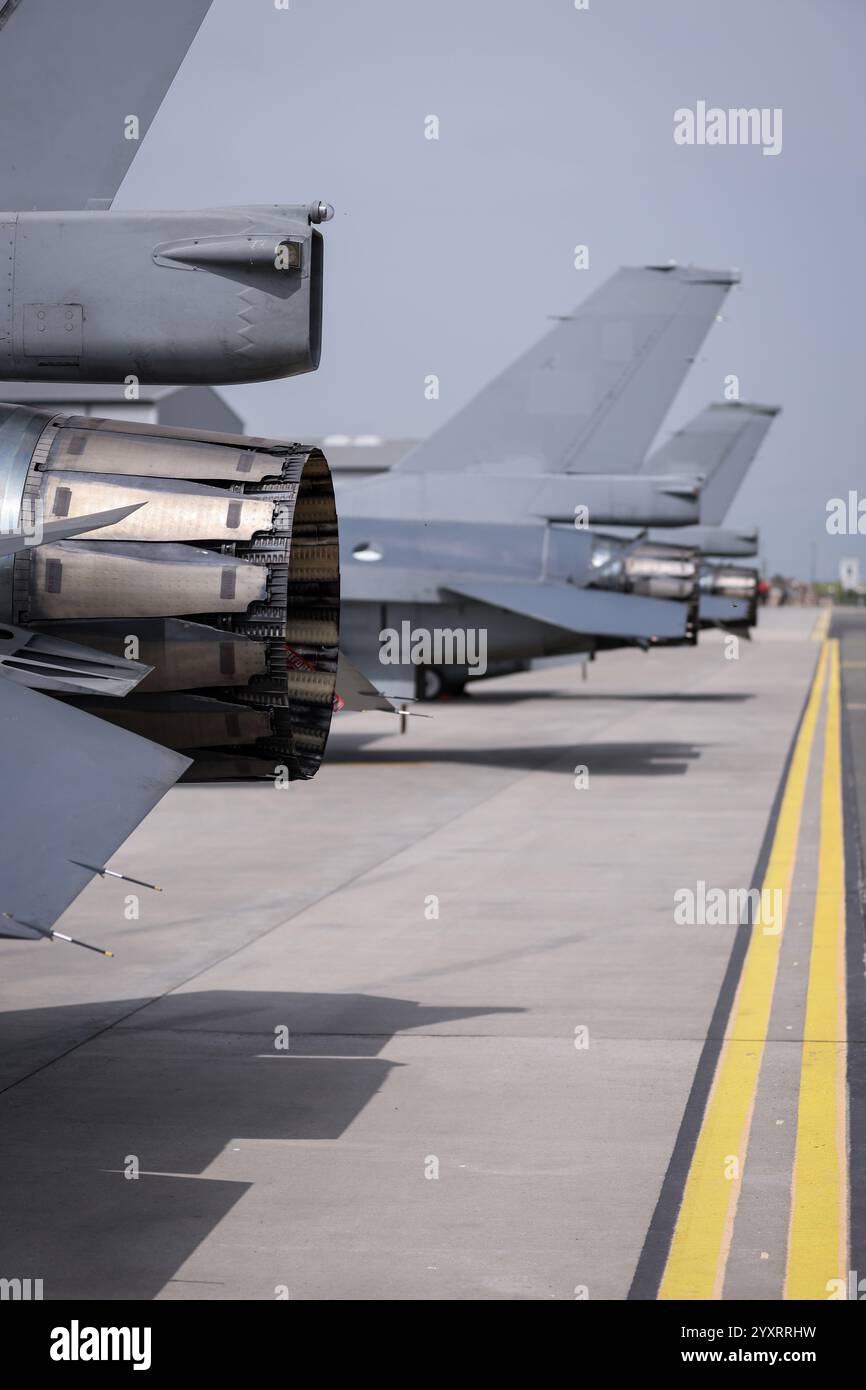 Fighter jet exhaust nozzle detail on a lot of fighter airplanes in ...