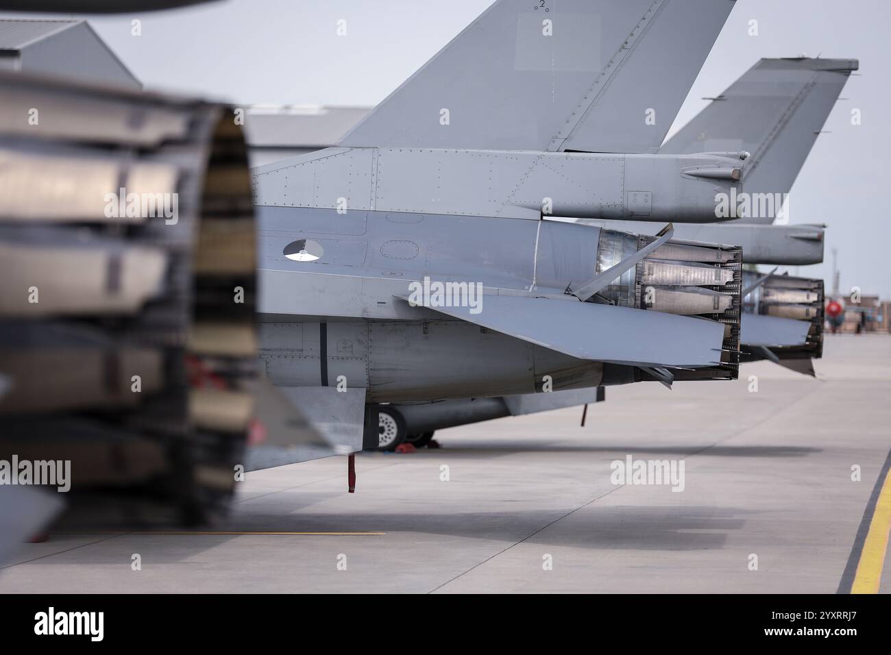 Fighter jet exhaust nozzle detail on a lot of fighter airplanes in ...