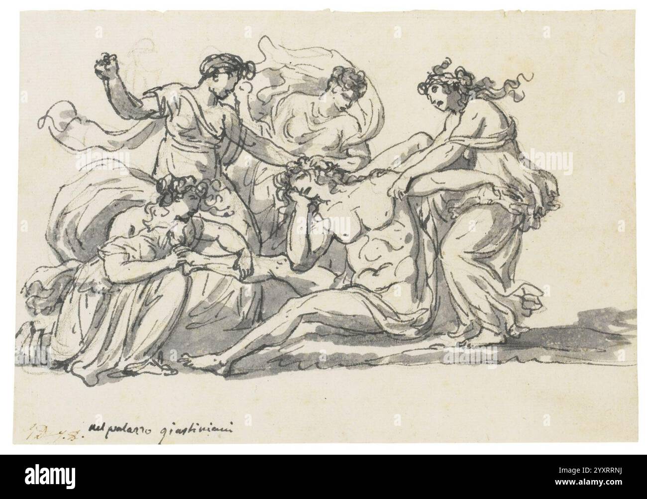 David - The Death of Pentheus Stock Photo - Alamy