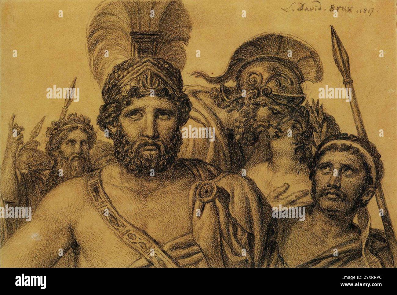 David - Variation on Leonidas at Thermopylae, James Mackinnon, London ...