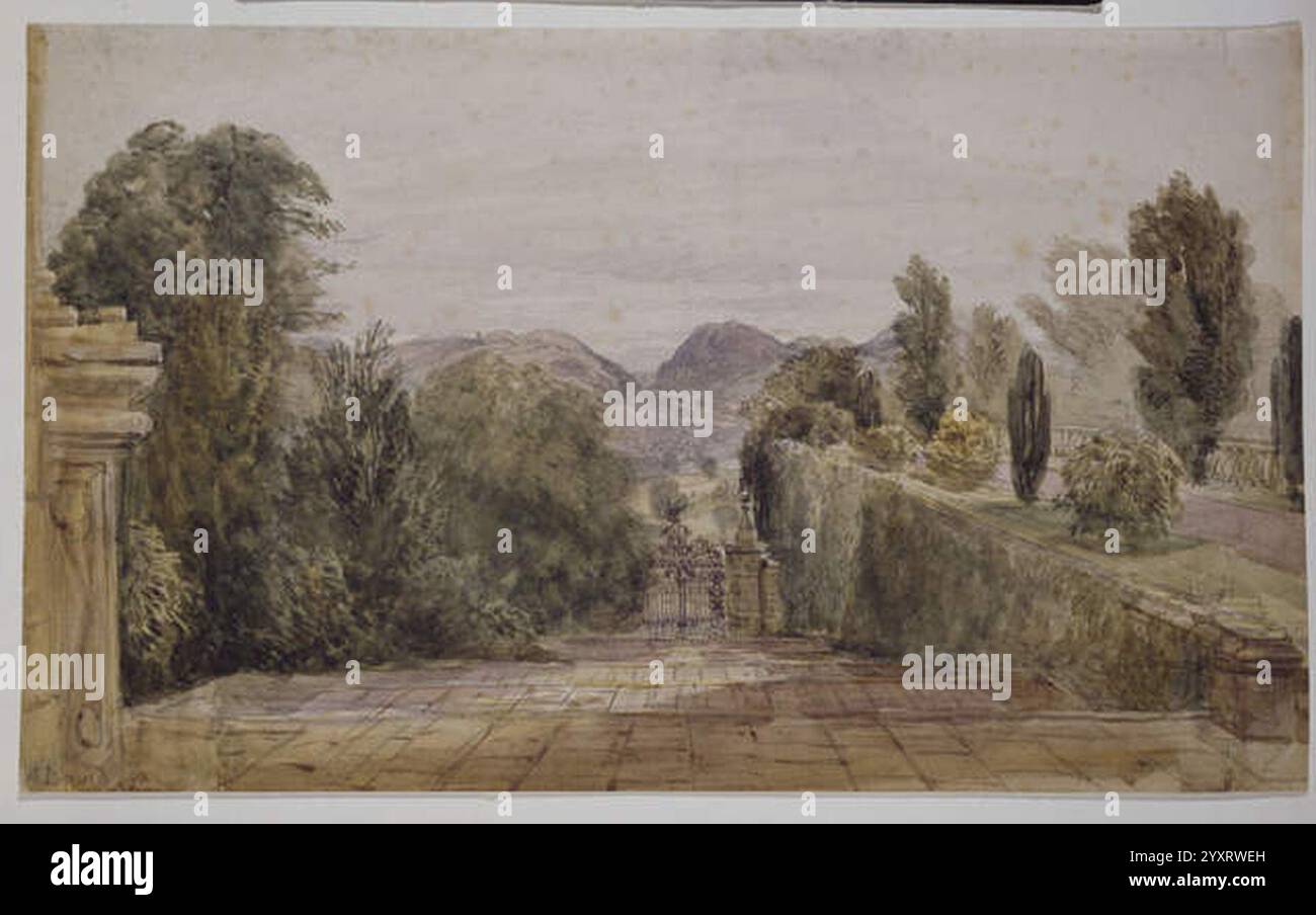 David Cox - Powis Castle Stock Photo - Alamy