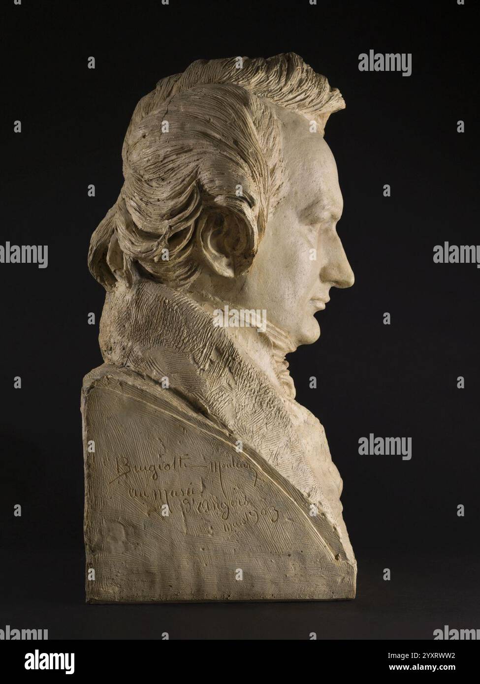 David d'Angers - Victor Hugo, buste en hermès habillé - 1455 - Maison ...