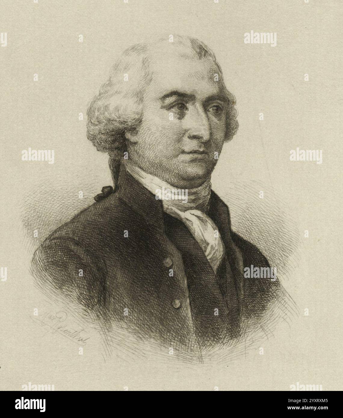 David Howell member of the Continental Congress (cropped Stock Photo ...