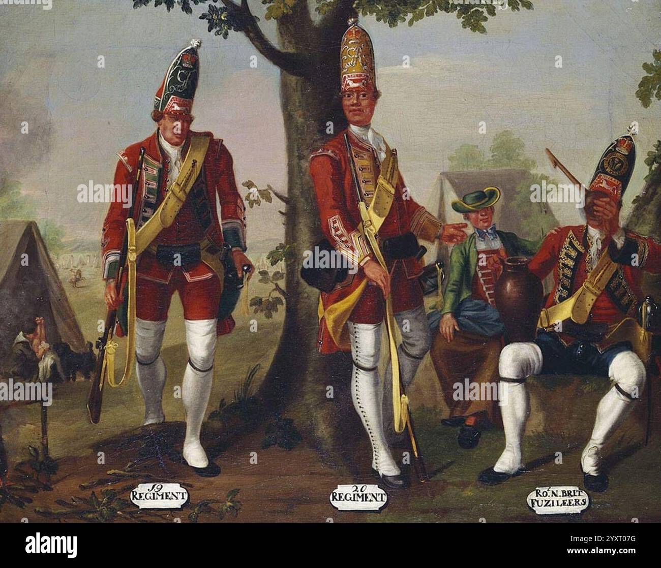 David Morier (1705^-70) - Grenadiers, 19th and 20th Regiments of Foot ...