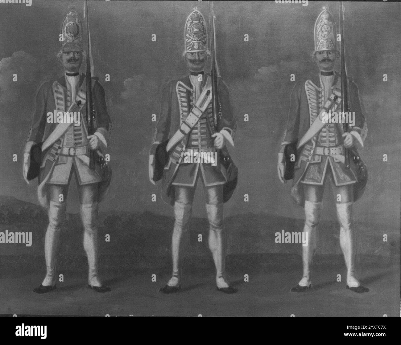 David Morier (1705^-70) - Grenadiers, Infantry Regiments 118 'Oberg' 4A ...