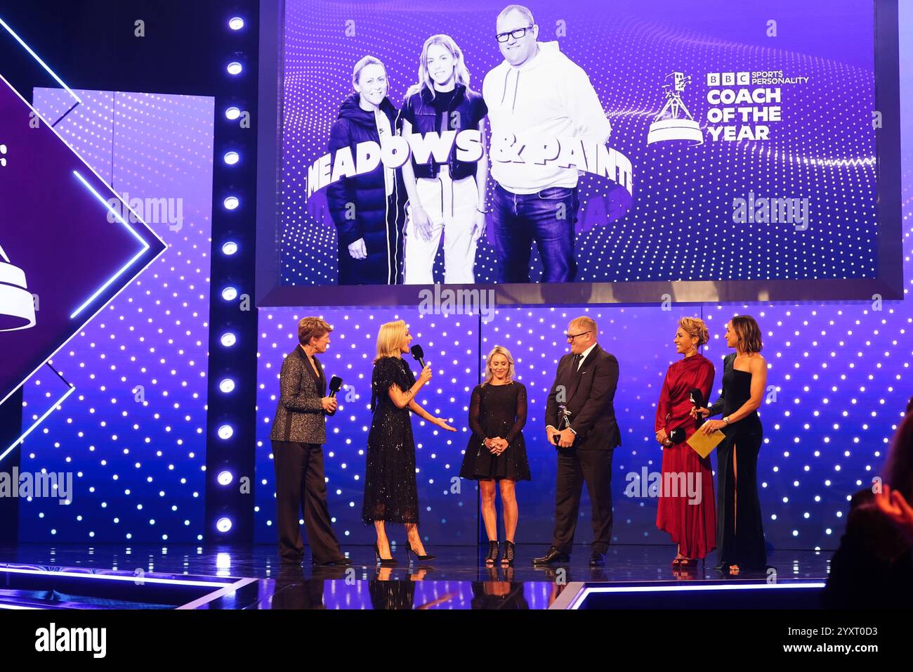 Trevor Painter and Jenny Meadows receive the Coach of the Year award ...