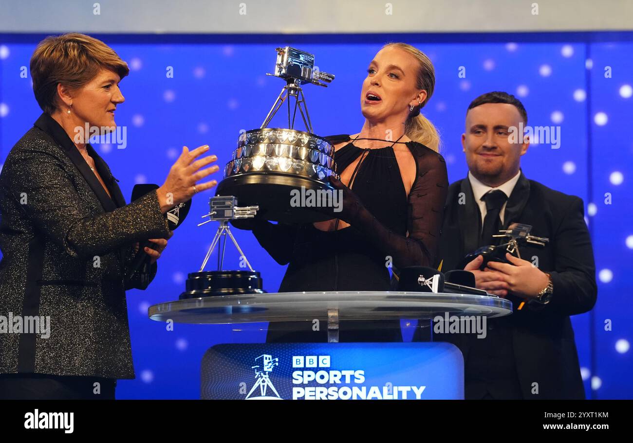 Keely Hodgkinson receives the award for BBC Sports Personality of the ...