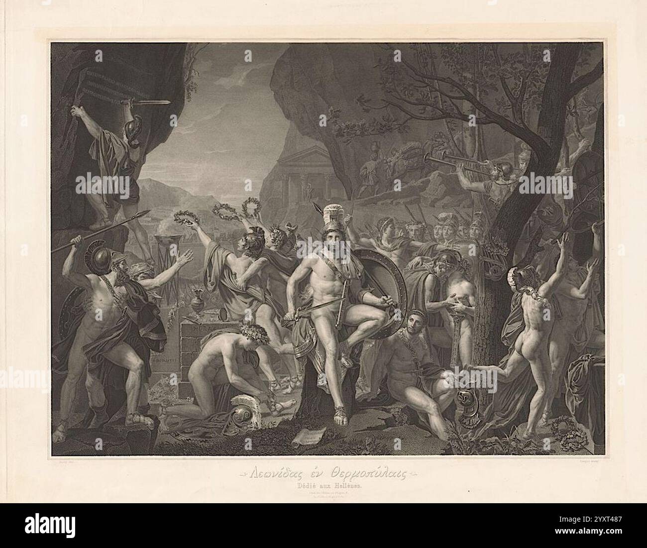 David's Leonidas and Thermoplyae Stock Photo - Alamy