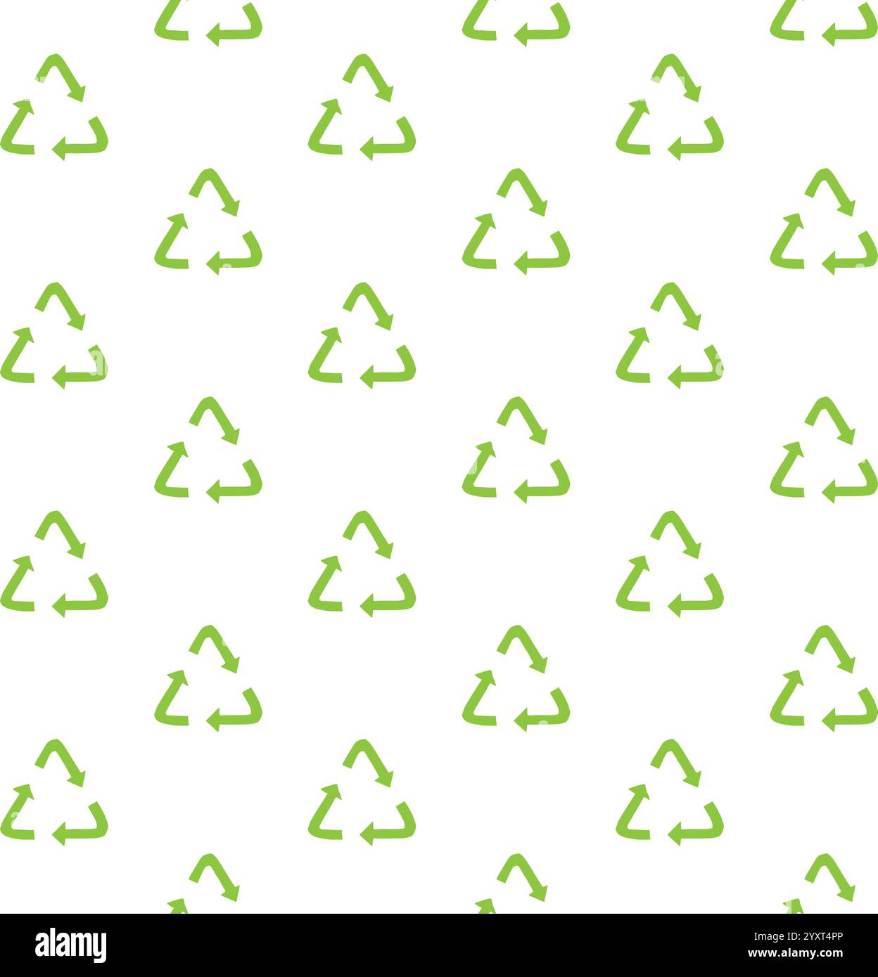 Vector seamless pattern of hand drawn doodle sketch recycle reuse eco ...