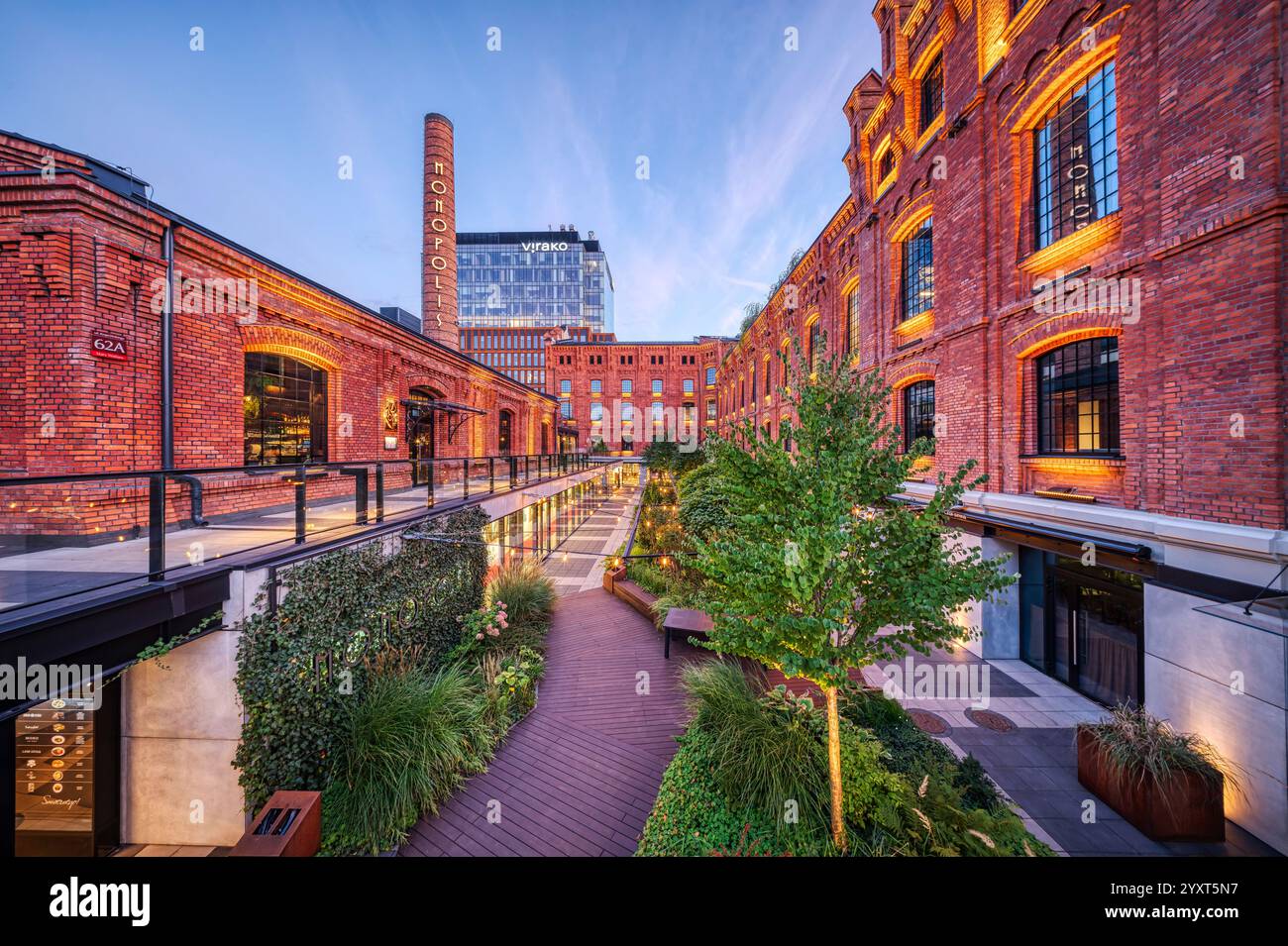 Monopolis- an office, entertainment and cultural center. Lodz, Poland ...