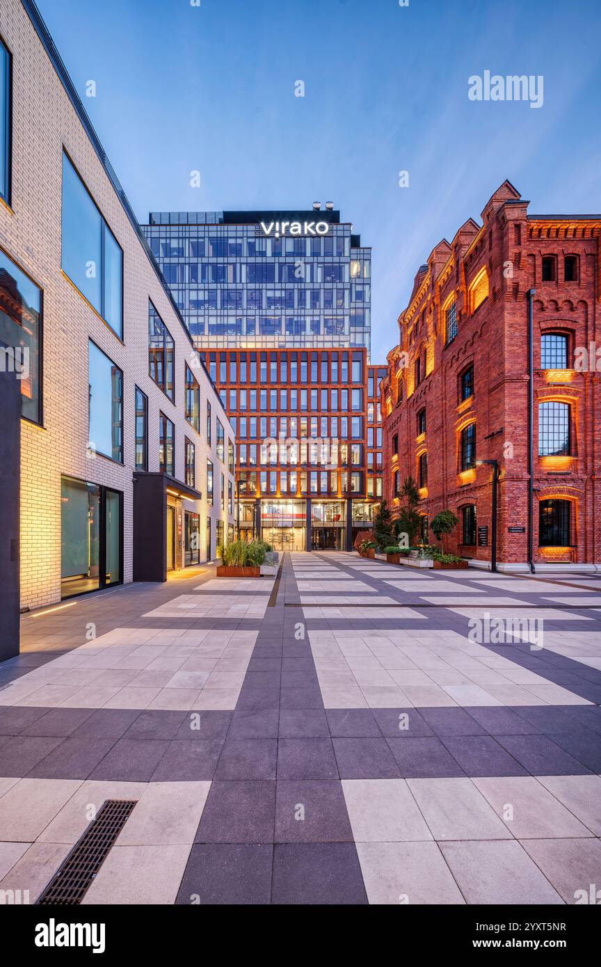 Monopolis- an office, entertainment and cultural center. Lodz, Poland ...