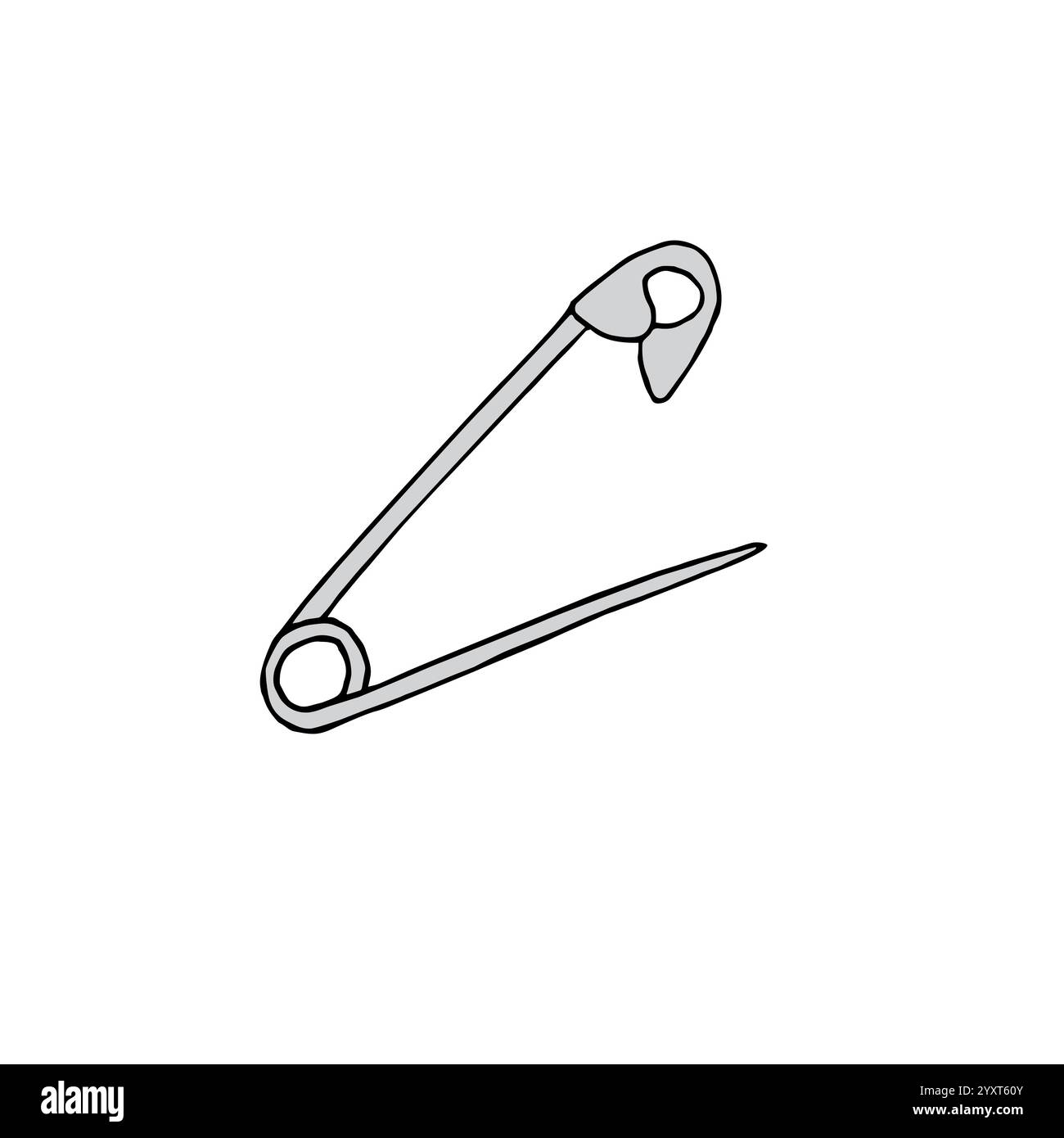 Vector hand drawn doodle sketch colored English pin isolated on white ...