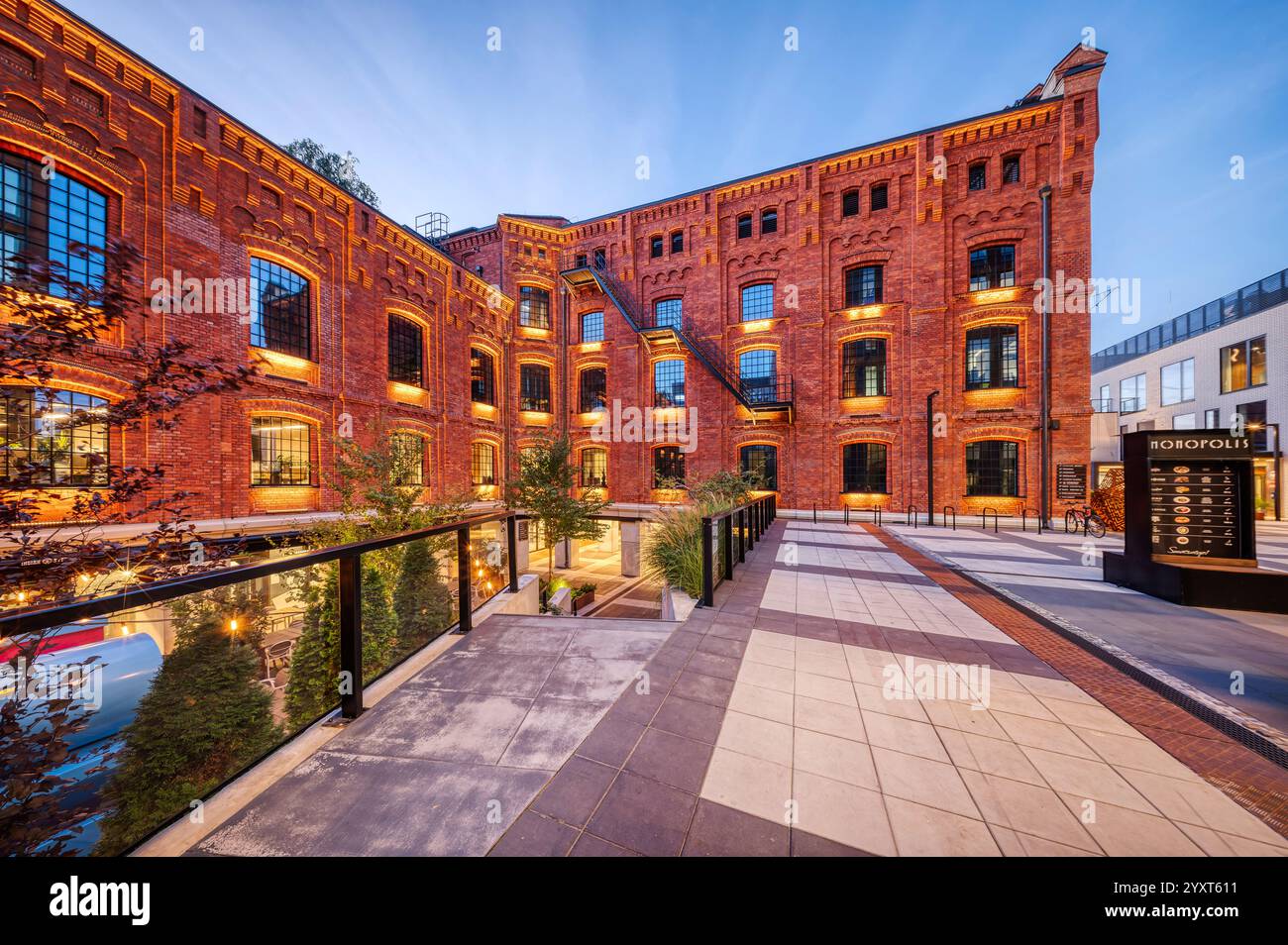 Monopolis- an office, entertainment and cultural center. Lodz, Poland ...