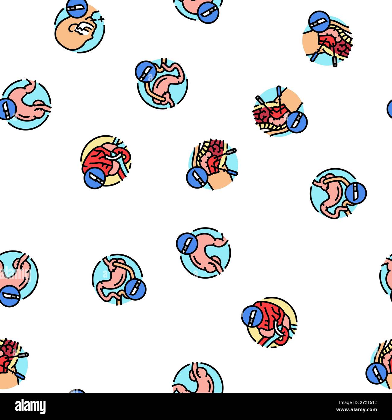 surgery operate room invasive seamless pattern vector Stock Vector ...