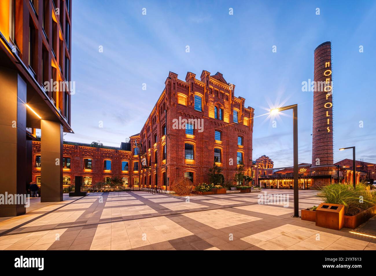Monopolis- an office, entertainment and cultural center. Lodz, Poland ...