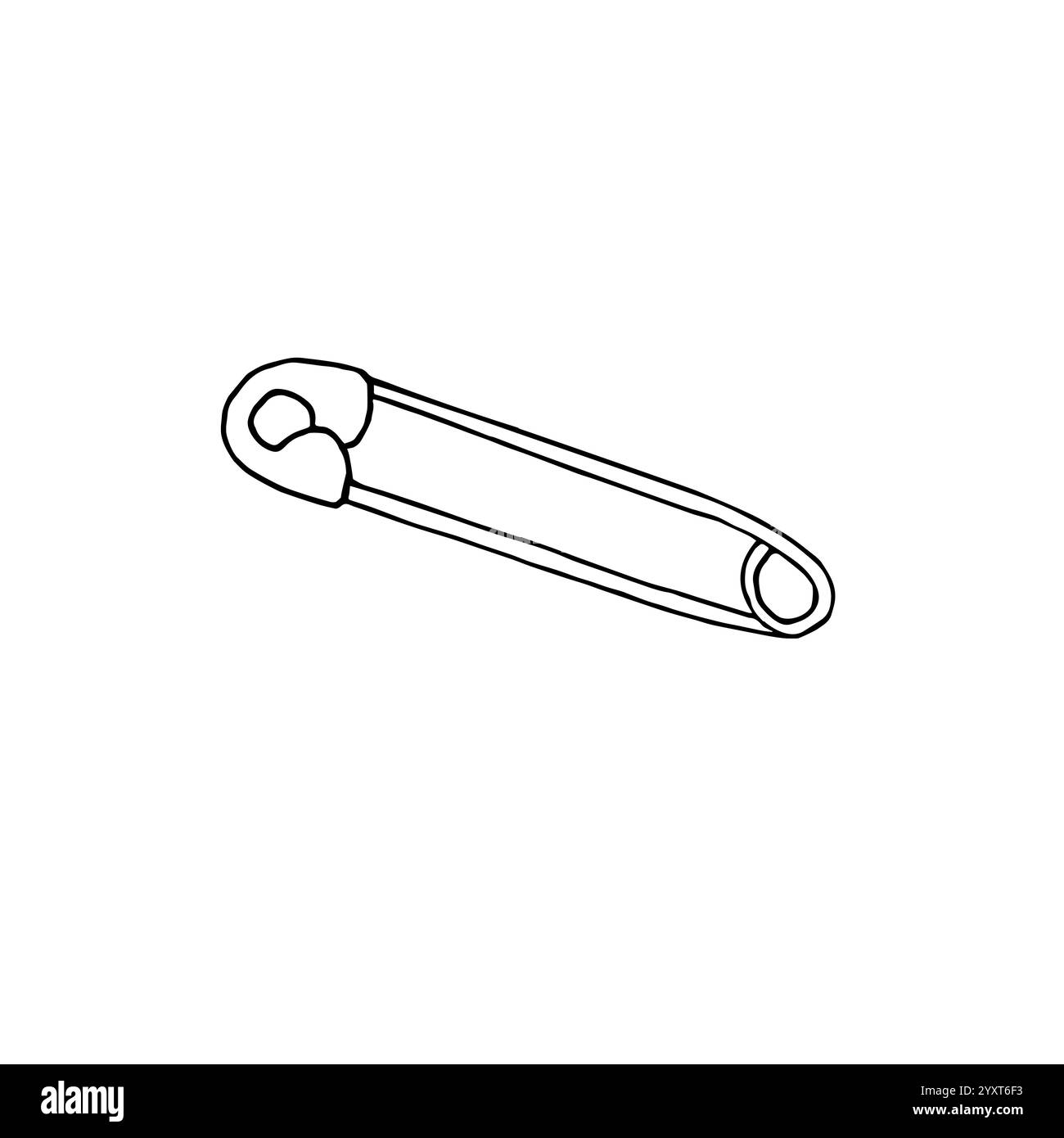 Vector hand drawn doodle sketch English pin isolated on white ...