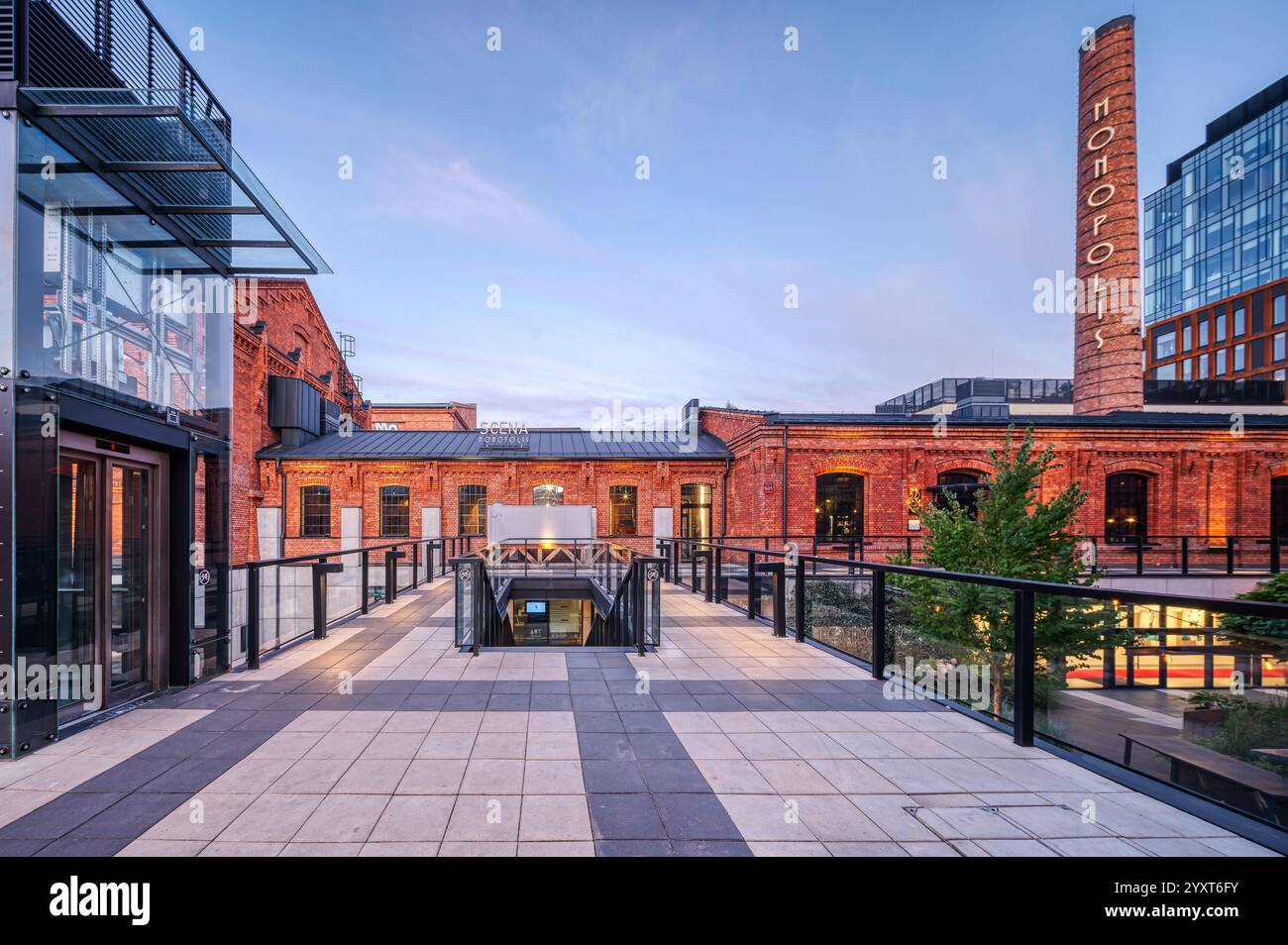 Monopolis- an office, entertainment and cultural center. Lodz, Poland ...