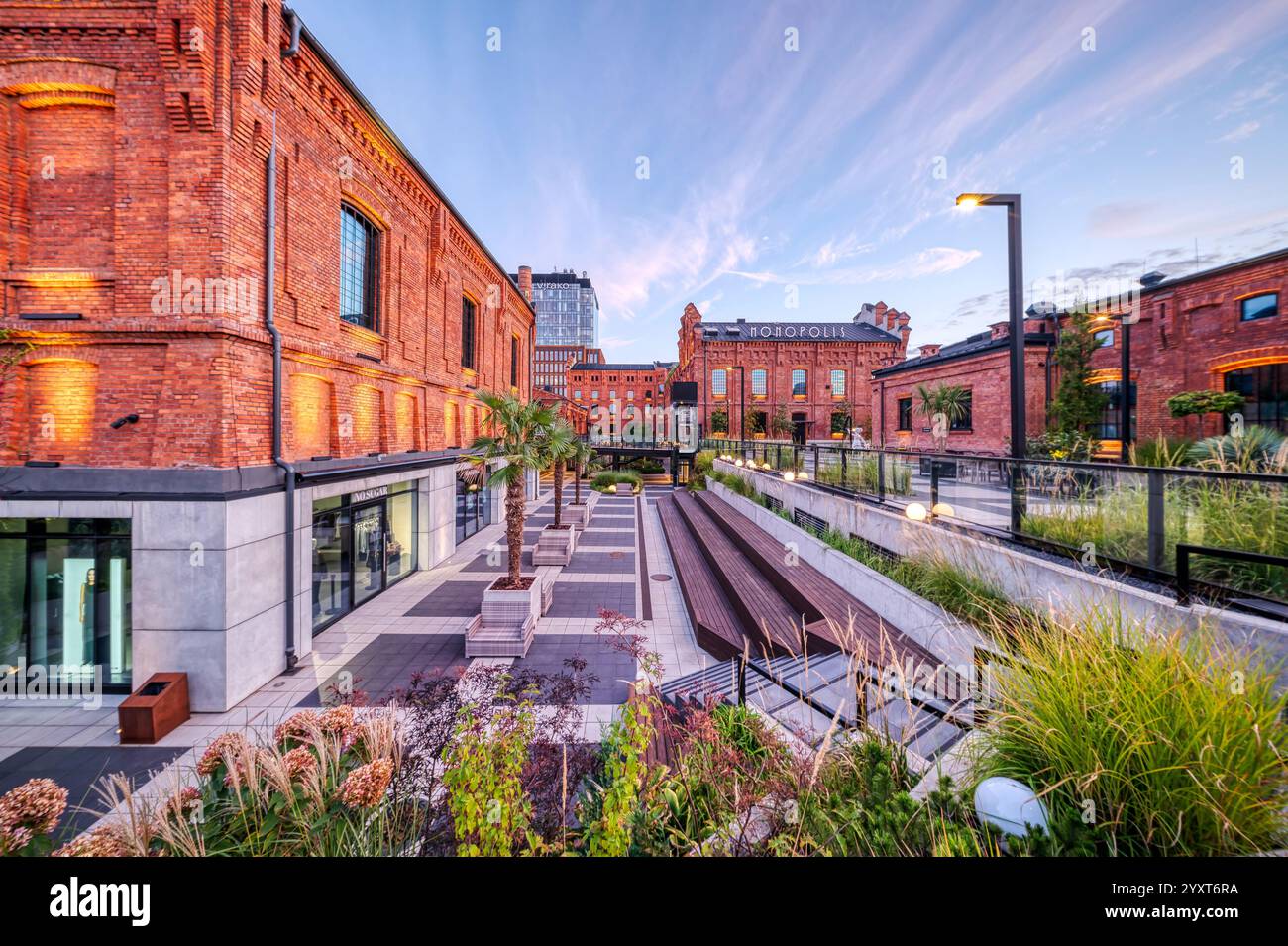 Monopolis- an office, entertainment and cultural center. Lodz, Poland ...