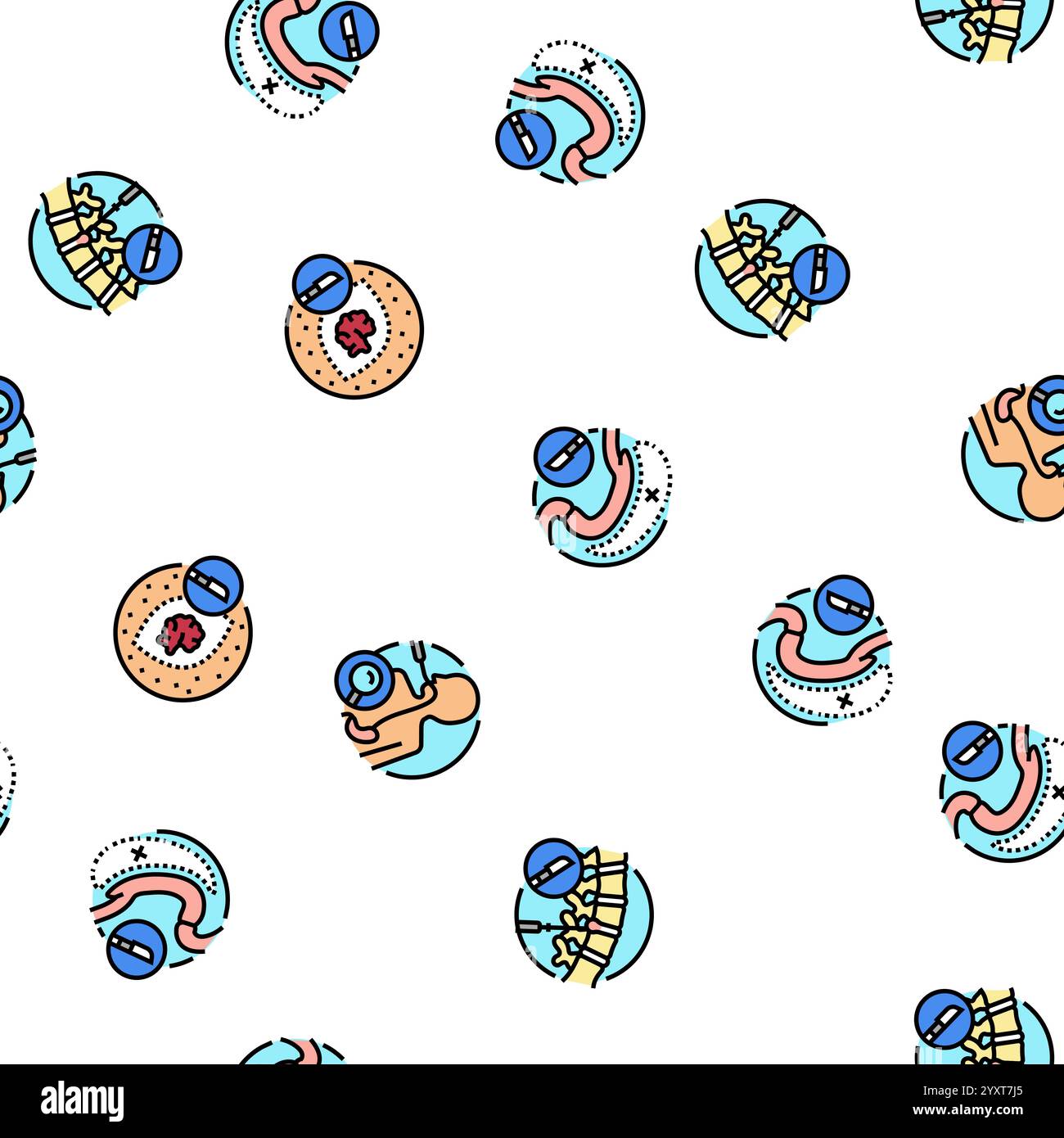 surgery doctor surgeon hospital seamless pattern vector Stock Vector ...