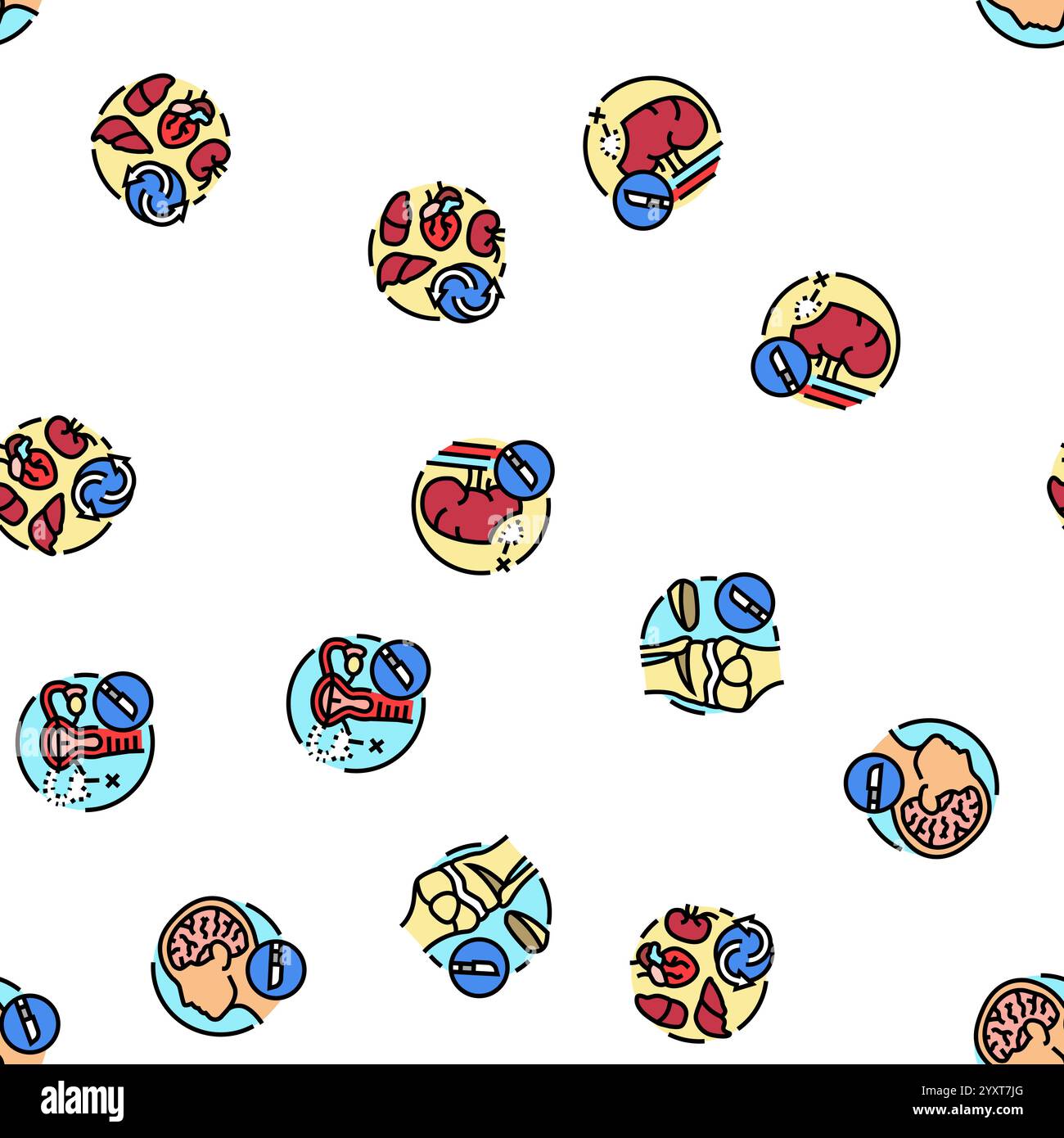 surgery hospital health seamless pattern vector Stock Vector Image ...