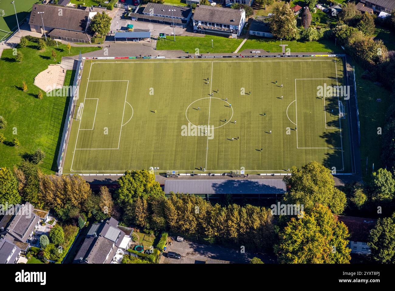 Aerial view, district sports facility Kray Arena, soccer stadium of FC ...
