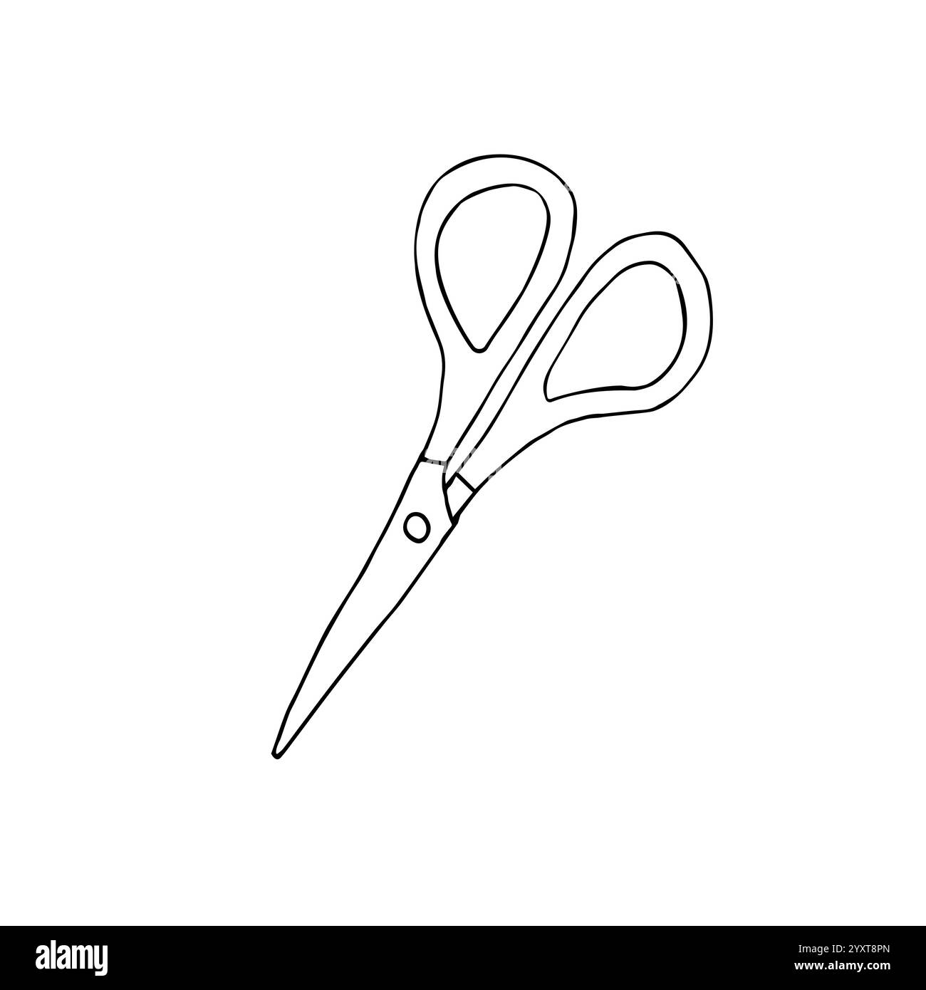 Vector hand drawn doodle sketch scissors isolated on white background Stock Vector Image & Art ...