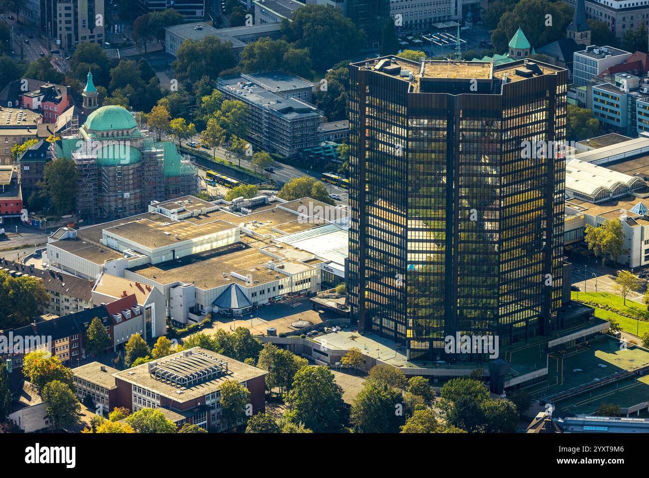 Aerial view, place of worship Old Synagogue, cultural center for Jewish ...